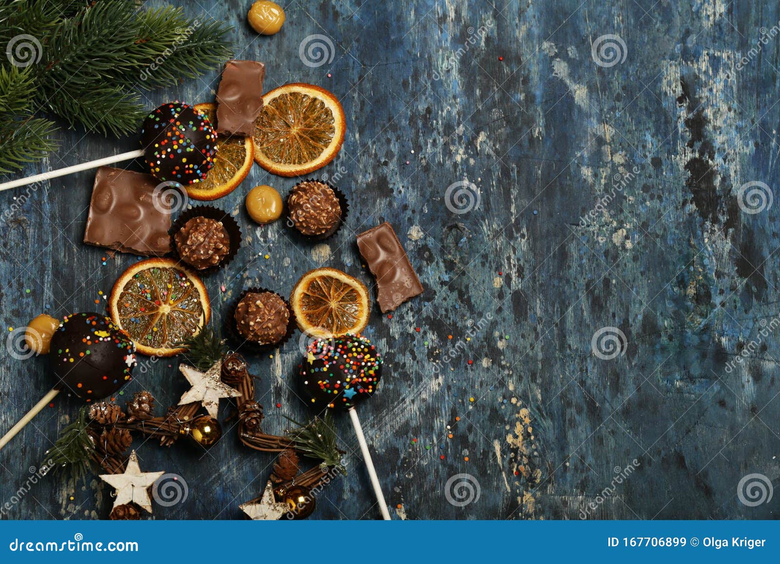 Homemade Cakes Cake Pops on a Stick Stock Image - Image of ...