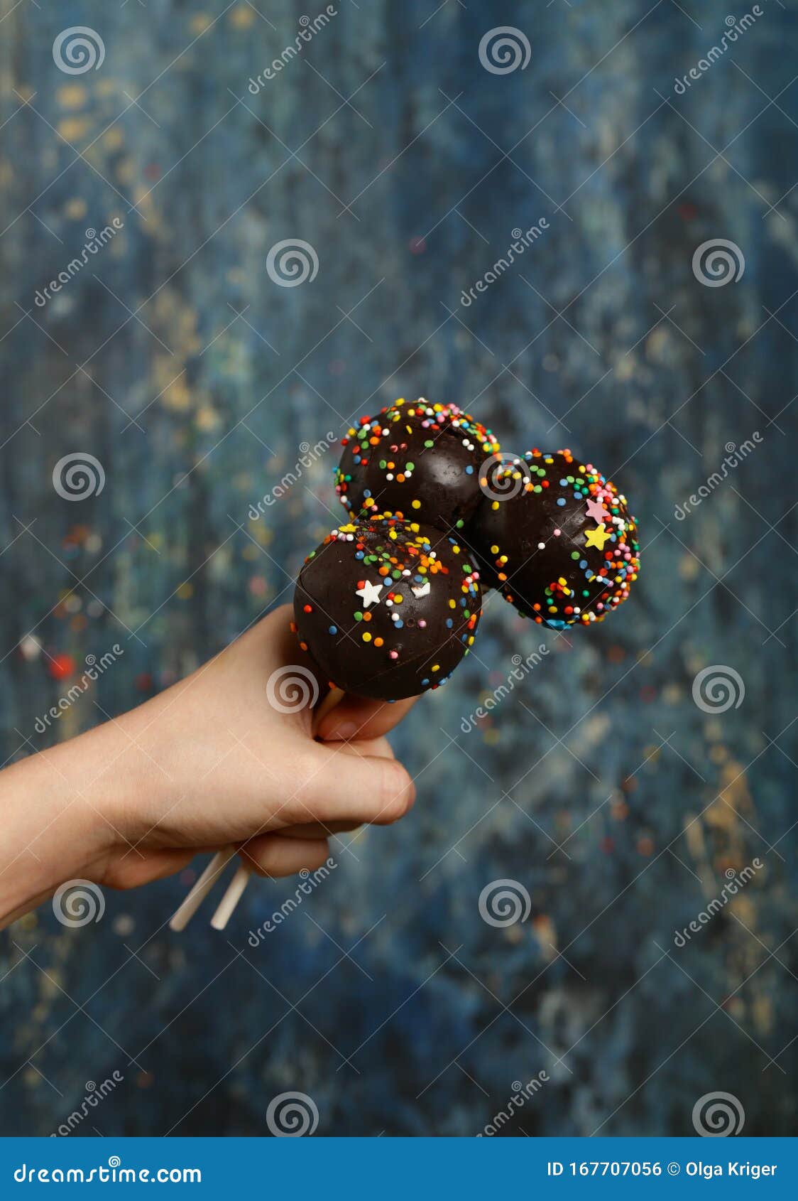 Homemade Cakes Cake Pops on a Stick Stock Photo - Image of celebration ...