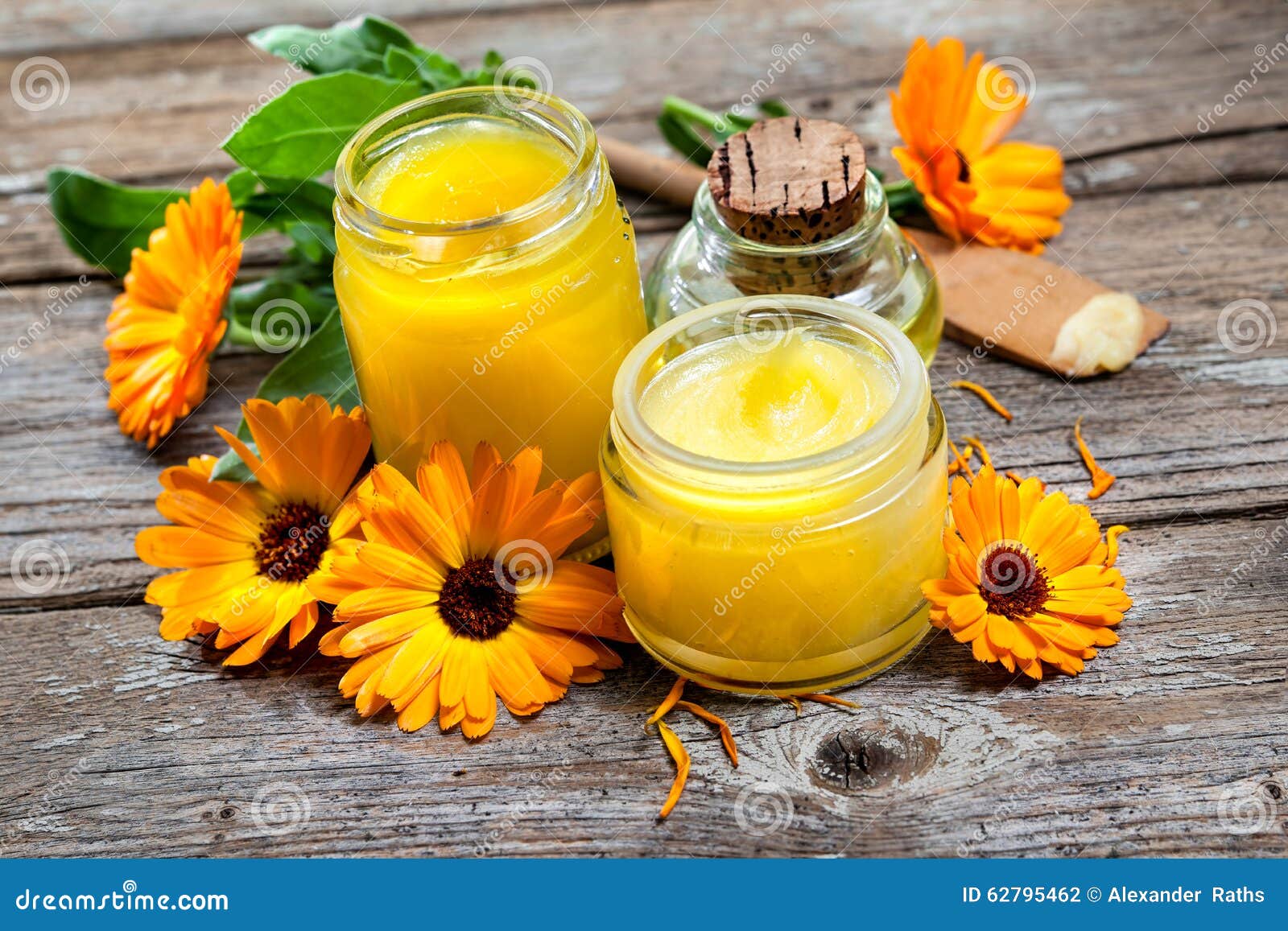 Homemade Calendula Ointment Stock Photo - Image of lard, lotion: 62795462