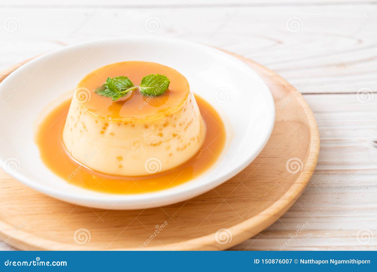 Homemade Caramel Custard Pudding Stock Image - Image of vanilla, flan ...