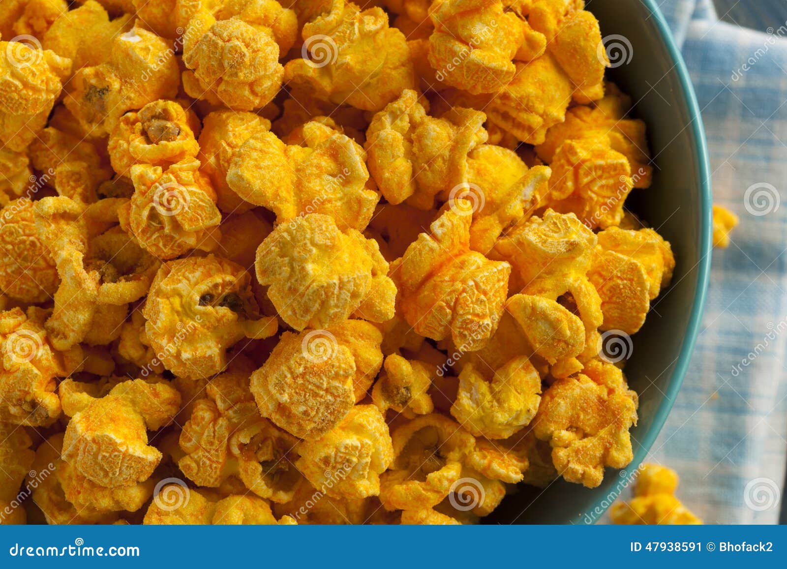 Homemade Cheddar Cheese Popcorn Stock Image - Image of bowl, unhealthy ...