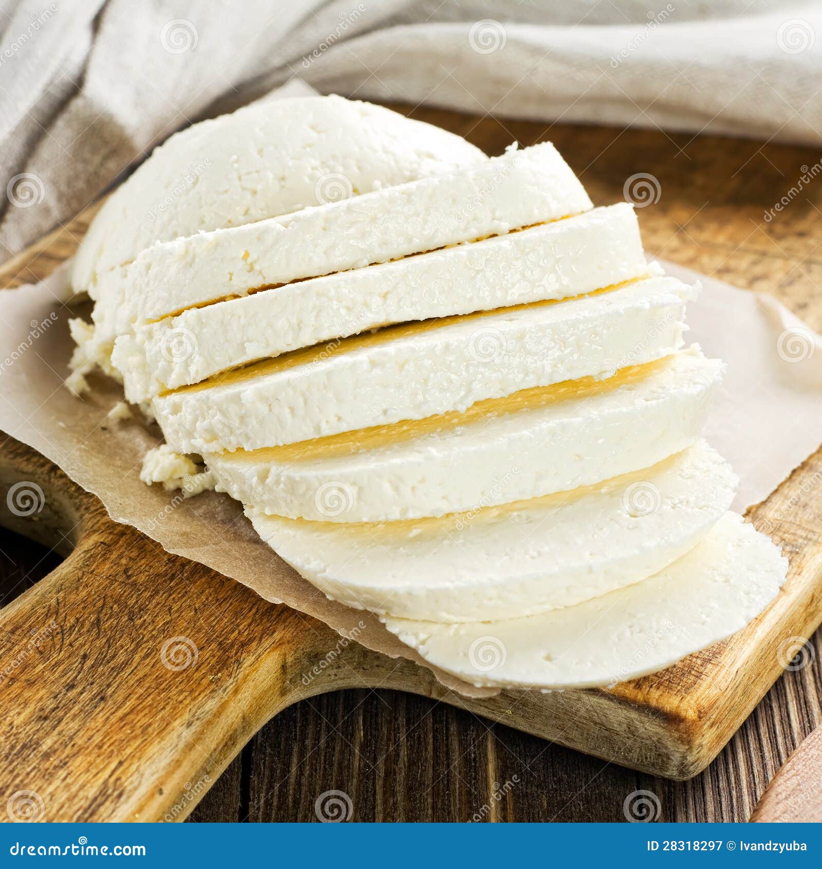Homemade cheese stock image. Image of cheese, feta, board - 28318297