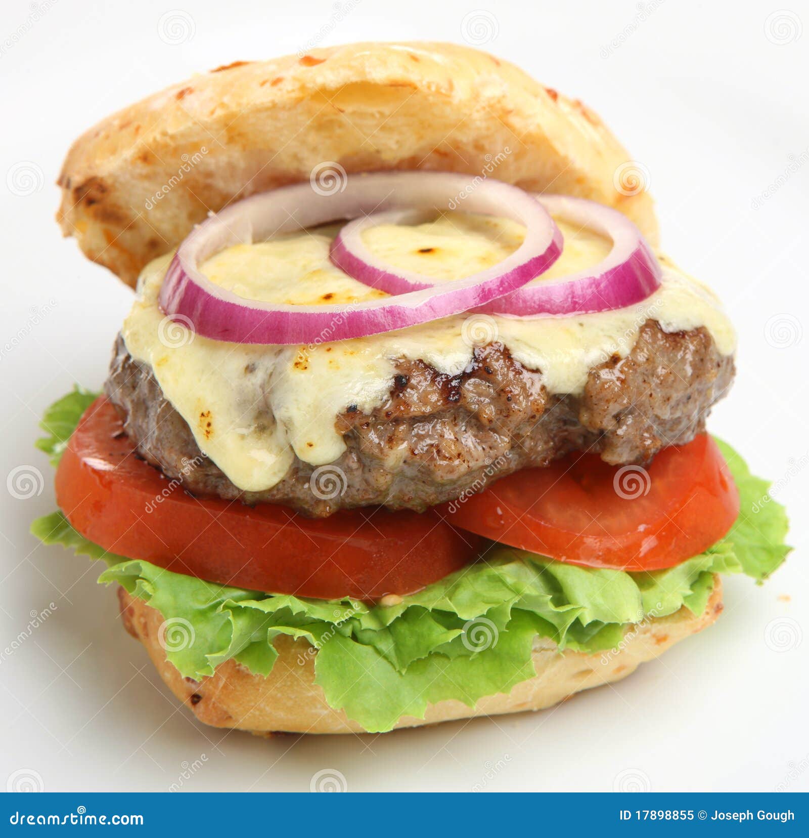 Homemade Cheeseburger stock image. Image of meal, snack - 17898855