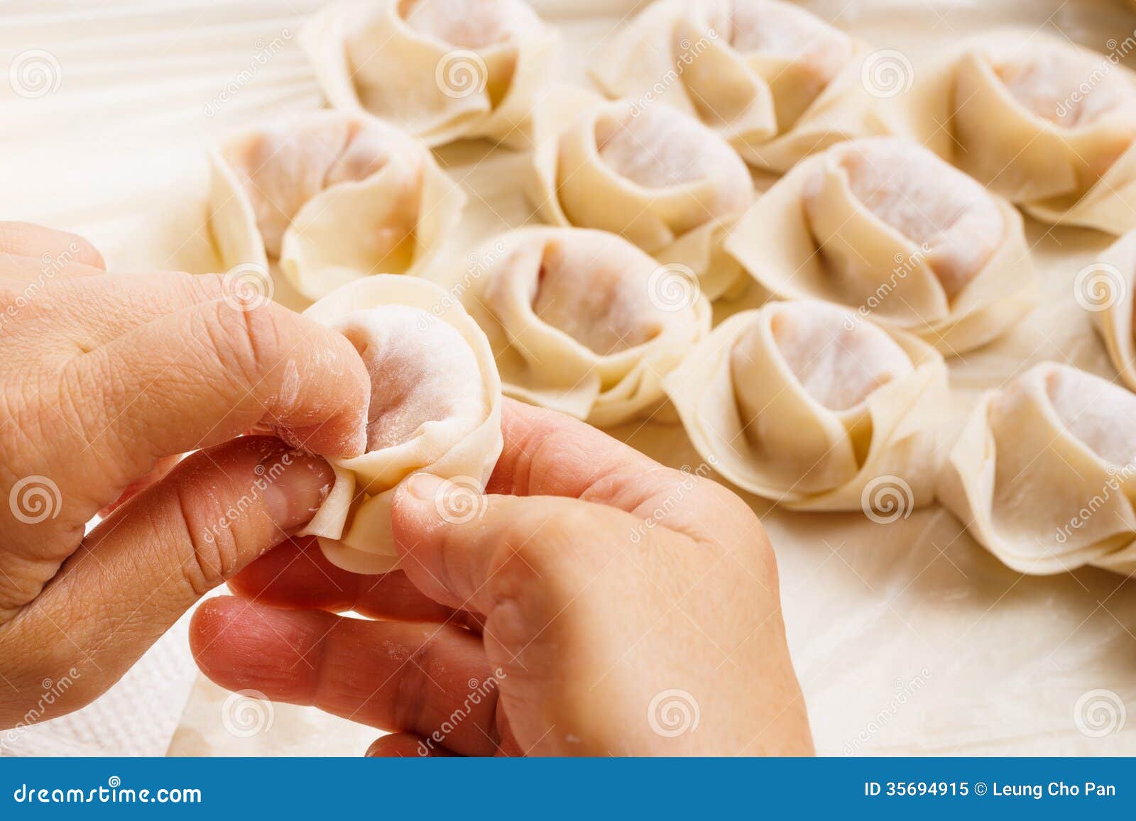 Homemade Chinese Gold Ingot Dumplings Stock Photography | CartoonDealer ...