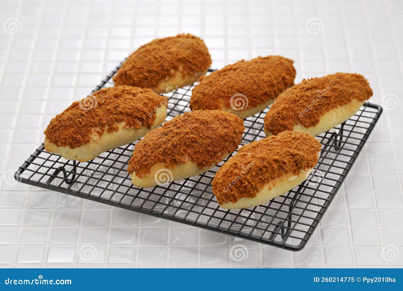 Homemade Chinese Pork Floss Buns Stock Image - Image of mayonnaise ...