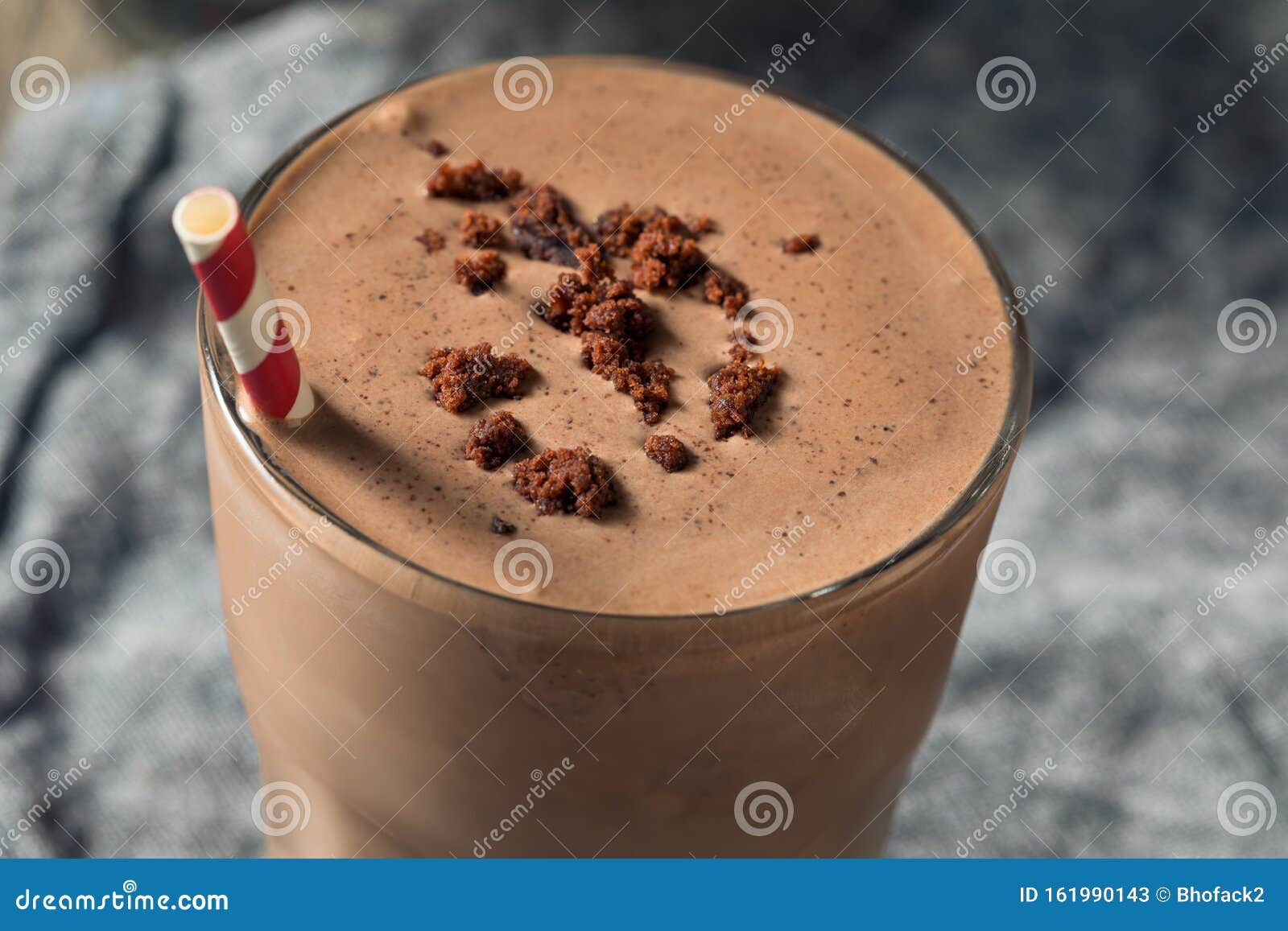 Homemade Chocolate Cake Milkshake Stock Image - Image of drink, glass ...