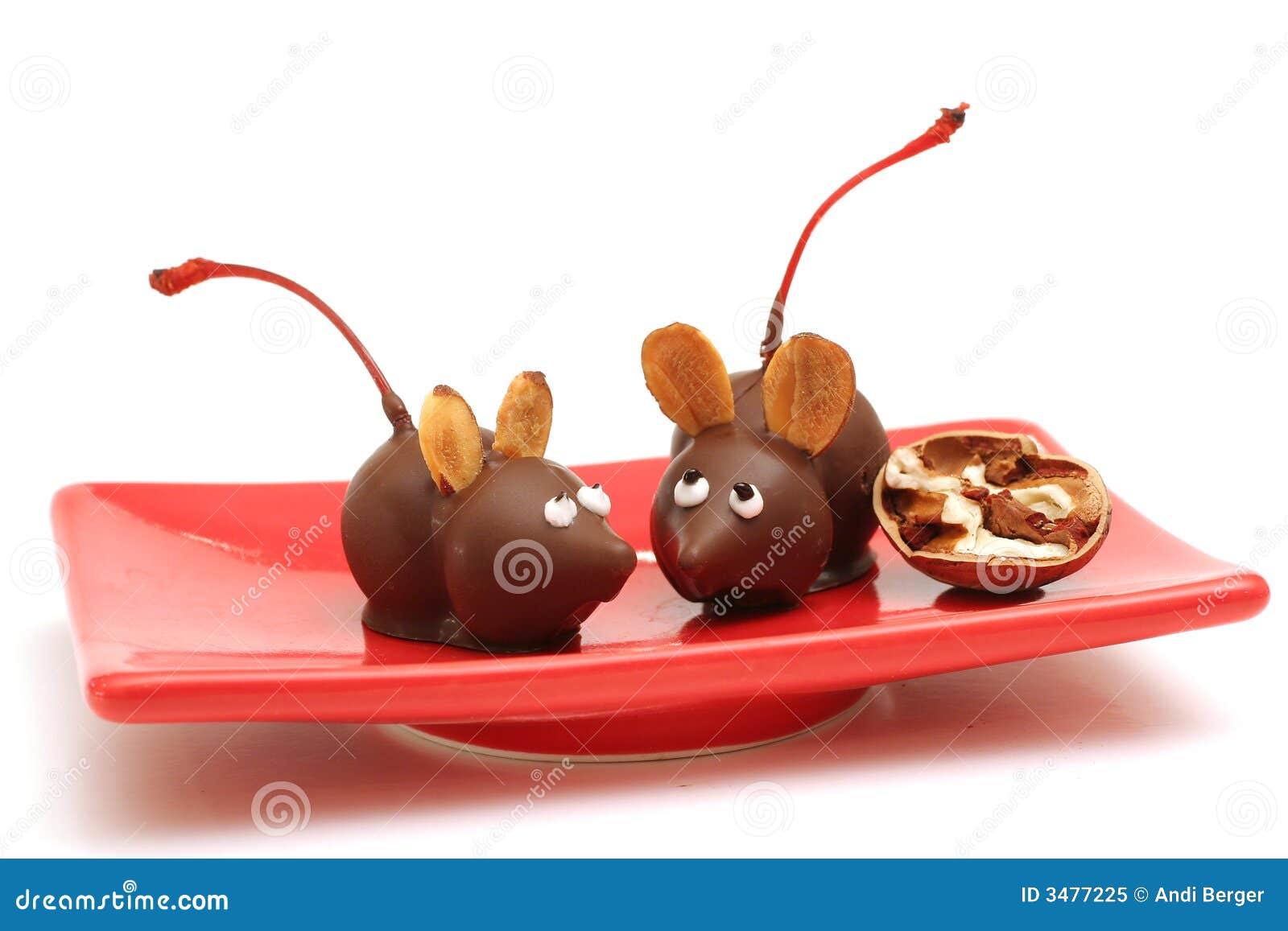 Homemade chocolate mice stock image. Image of brown, mouse - 3477225