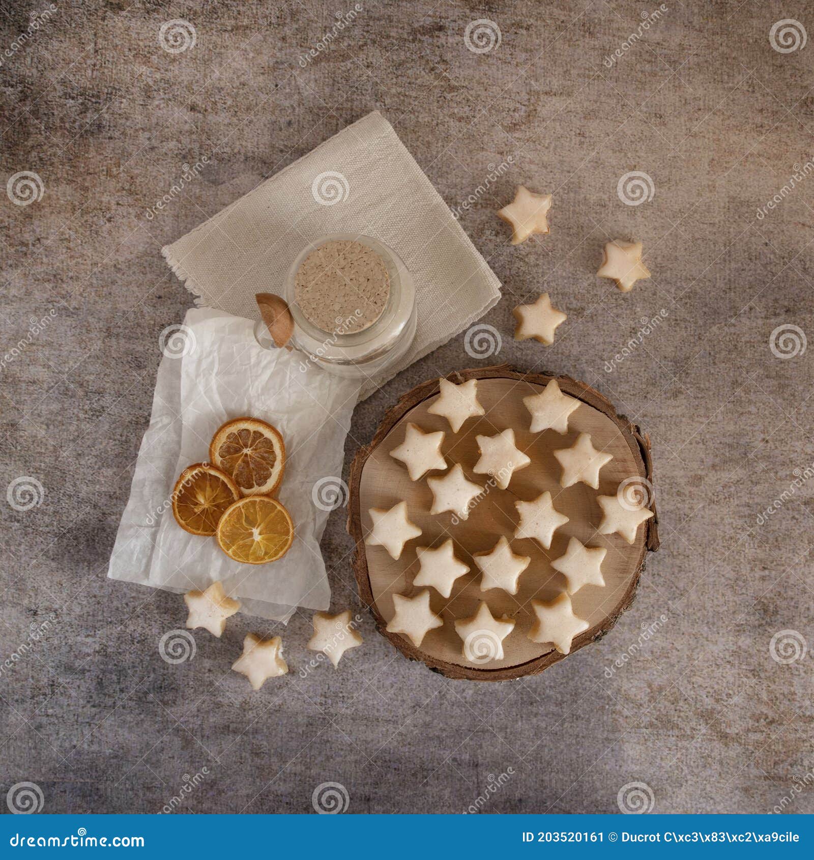 Homemade star-shaped cakes stock image. Image of almond - 203520161