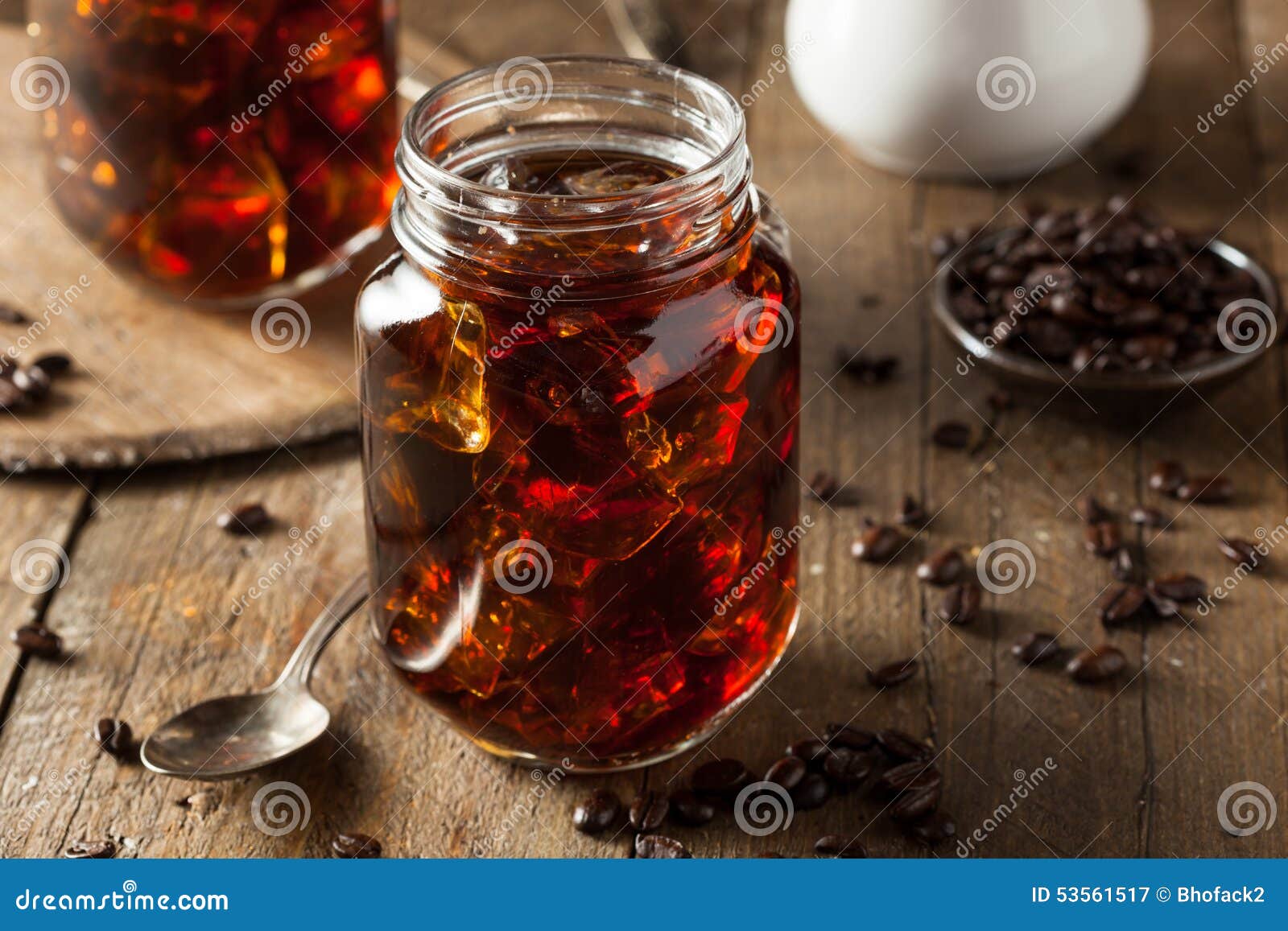 Homemade Cold Brew Coffee stock image. Image of liquid - 53561517