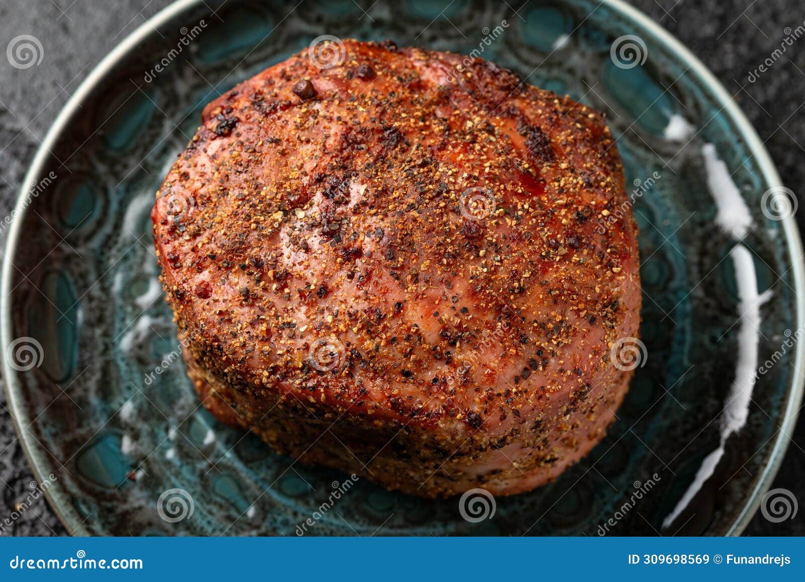 Homemade Cooked Ham, Ready To Eat Stock Image - Image of seasoning ...