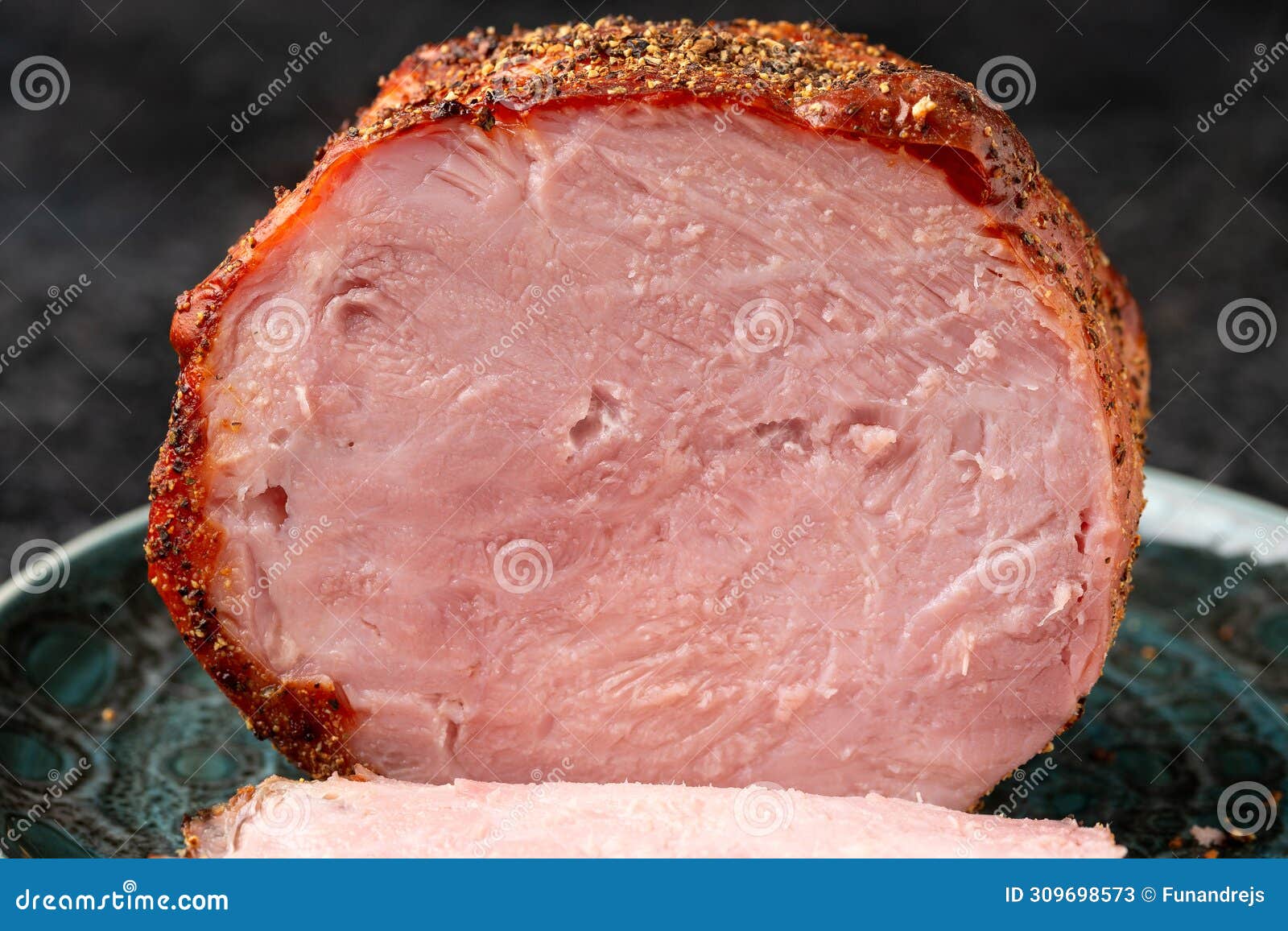 Homemade Cooked Ham, Ready To Eat Stock Image - Image of pork, potatoes ...