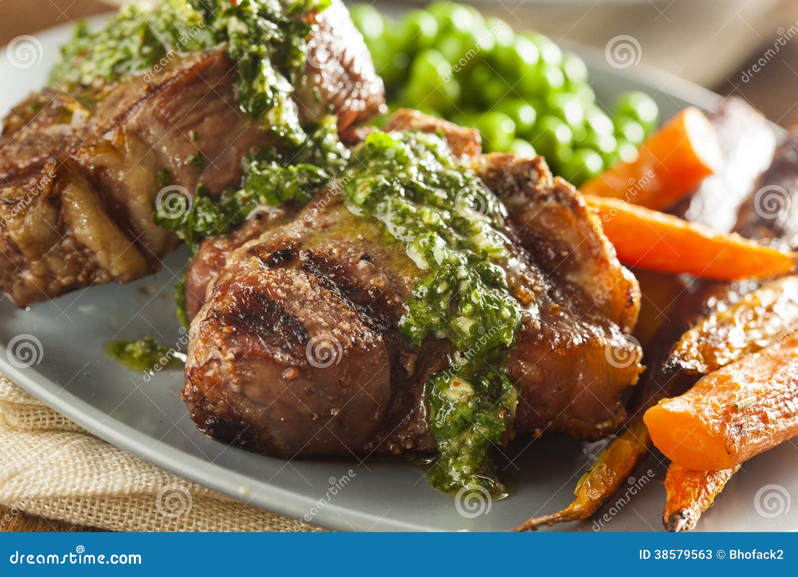 Homemade Cooked Lamb Chops stock image. Image of grill - 38579563