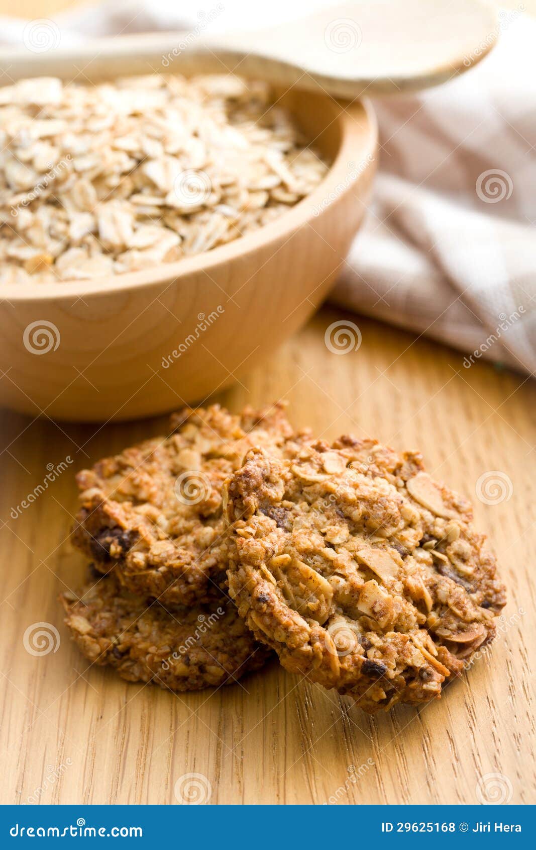 Homemade Cookie with Oat Flakes Stock Photo - Image of biscuit, healthy ...