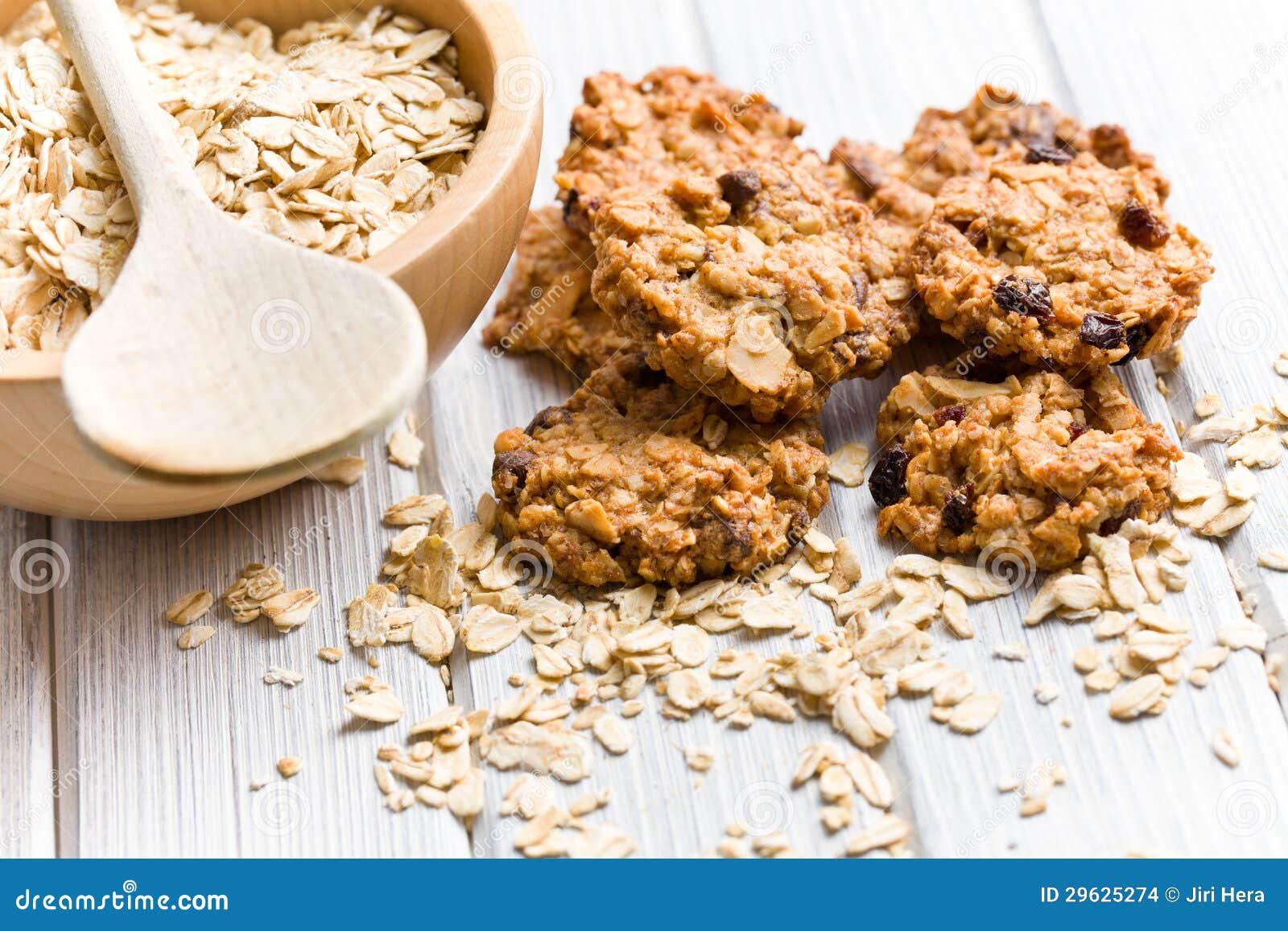 Homemade Cookie with Oat Flakes Stock Photo - Image of breakfast, bake ...