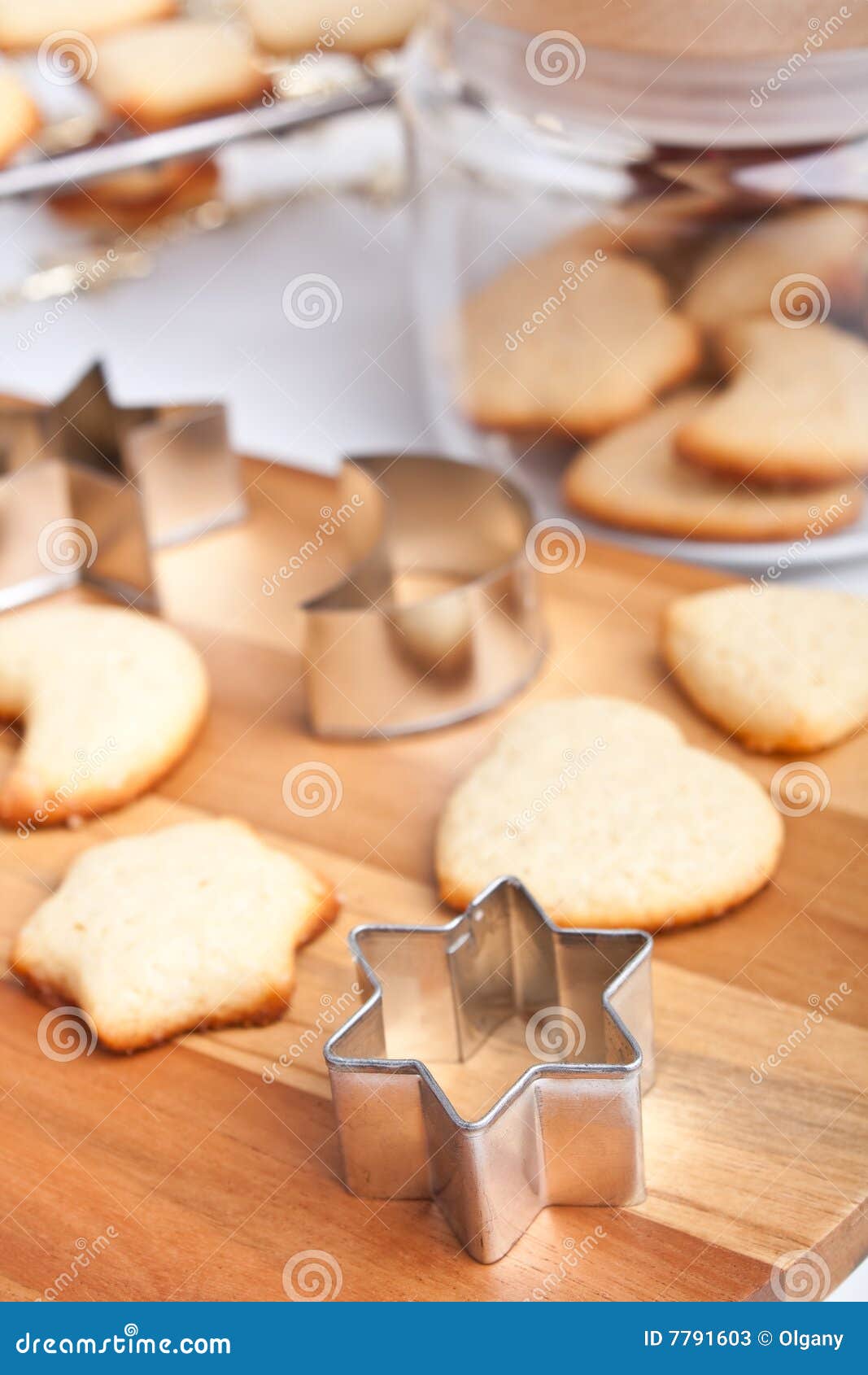 Homemade Cookies with Forms Stock Image - Image of board, form: 7791603