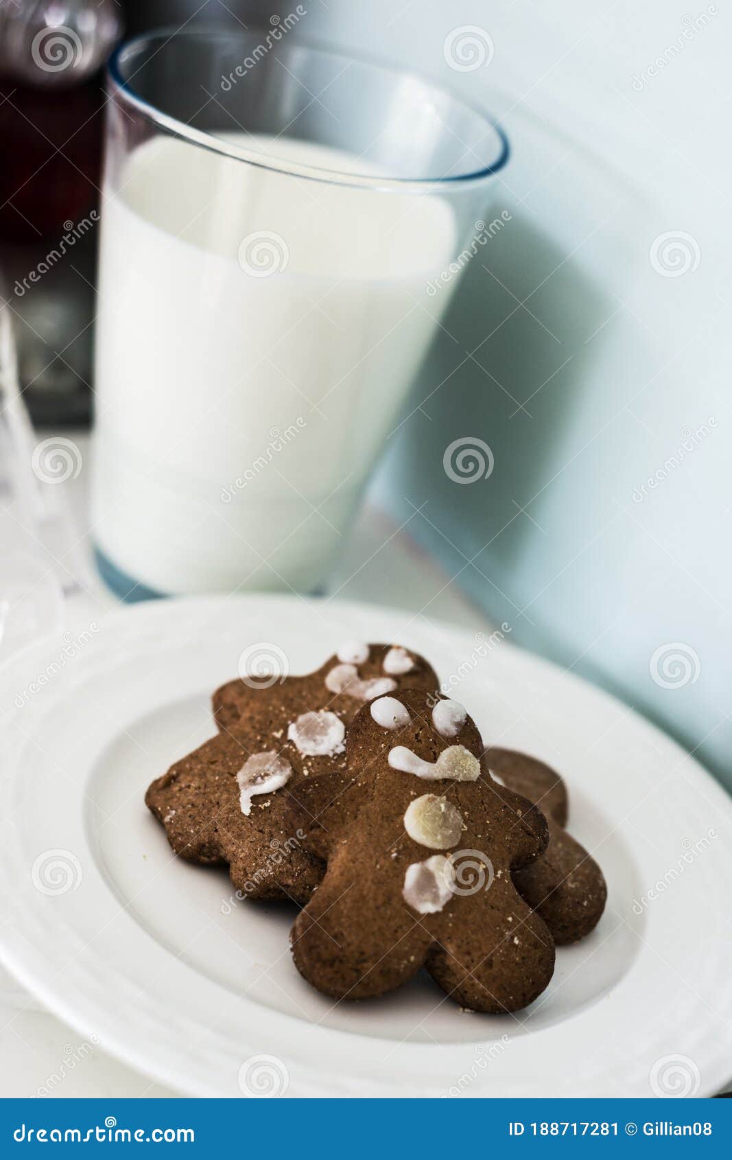 Homemade cookies for santa stock image. Image of santa - 188717281