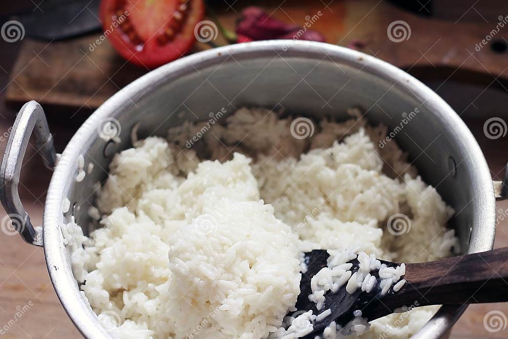 Homemade cooking rice stock image. Image of healthy, cuisine - 42228729