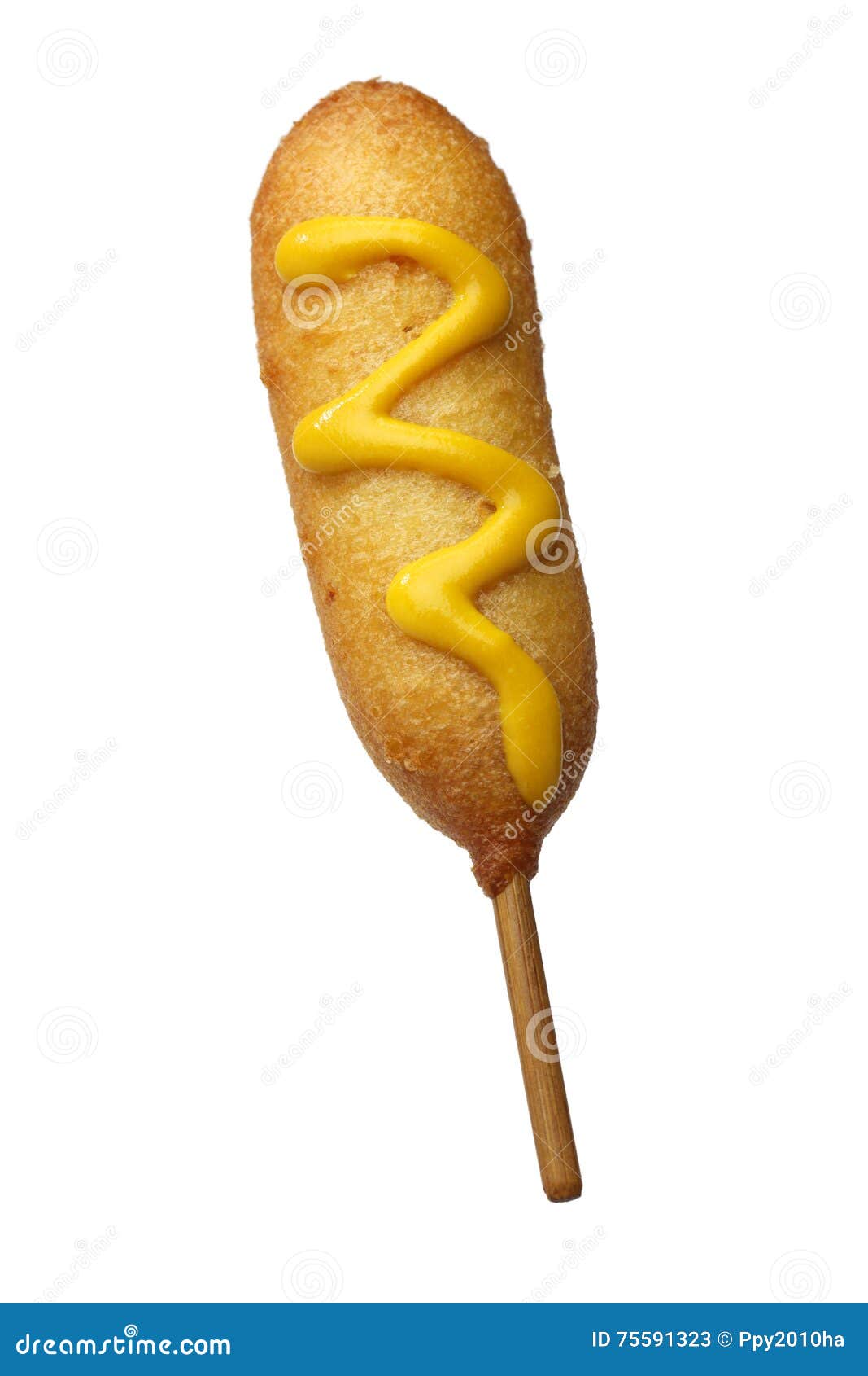Homemade corn dog stock image. Image of isolated, junk - 75591323