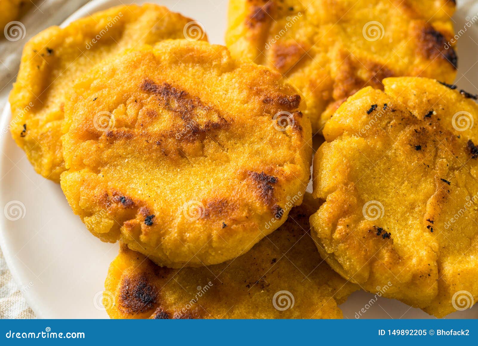 Homemade Corn Meal Arepas stock image. Image of ecuador - 149892205