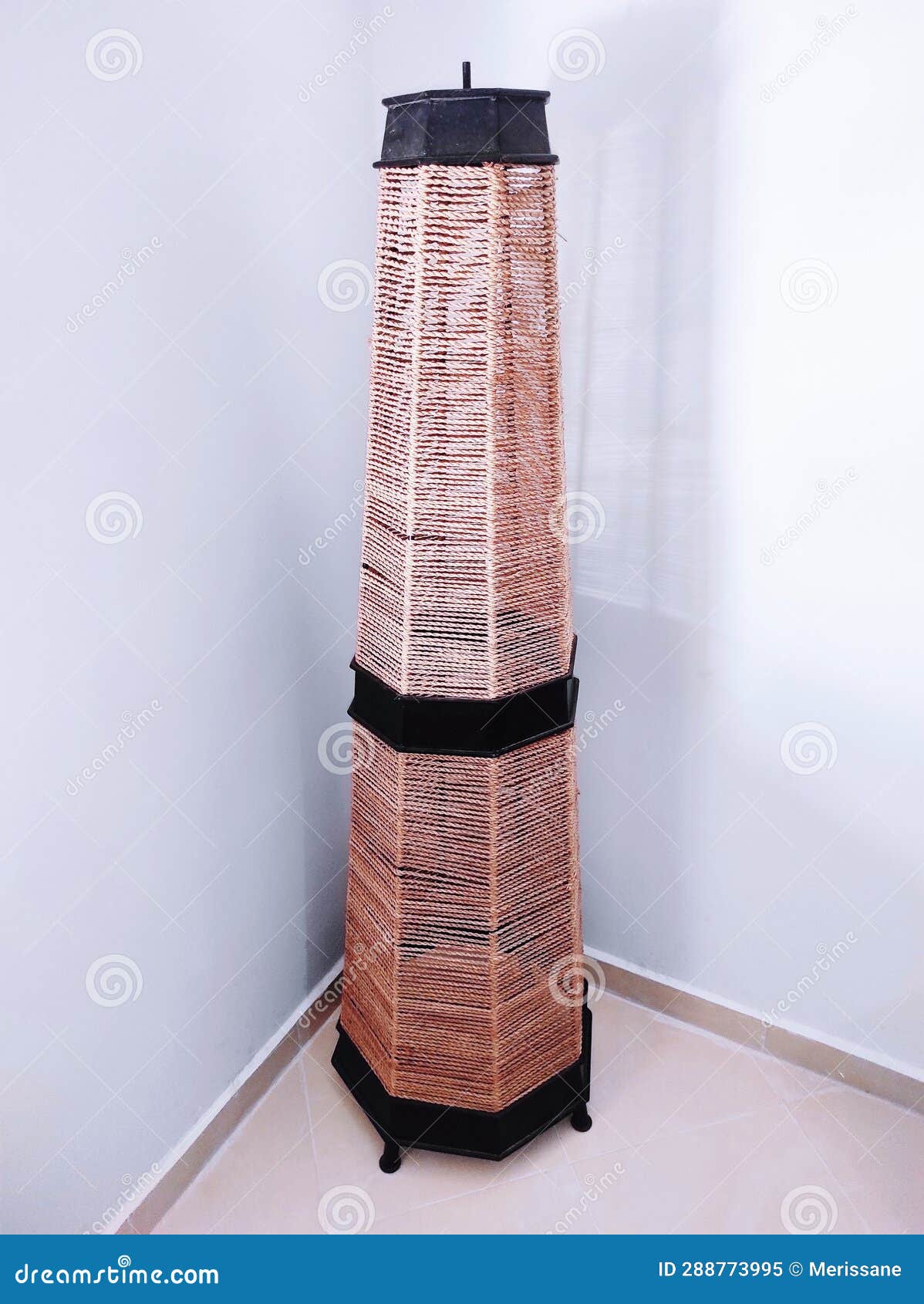 A Homemade Corner Decor for Home Interior Stock Image - Image of ...