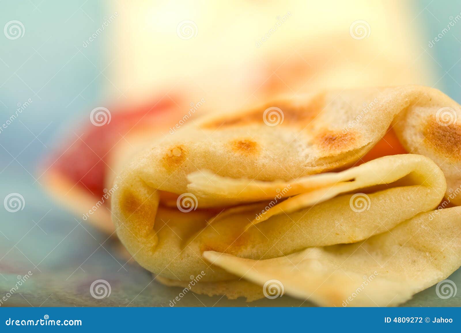 Homemade Crepe with Strawberry Jam Stock Photo - Image of crepe ...