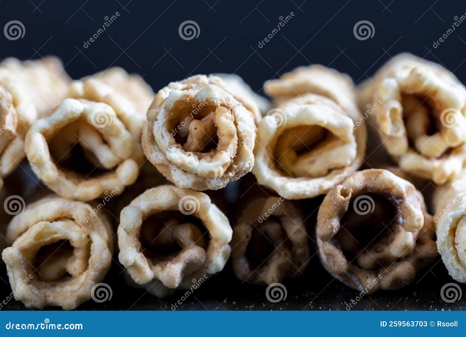 Homemade Crispy Waffles on the Table Stock Image - Image of flour ...