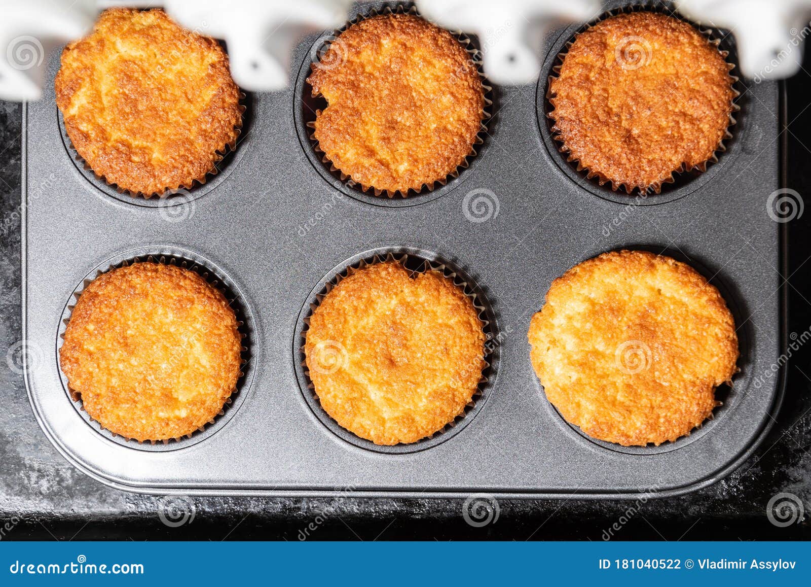 Homemade Cupcakes on the Oven`s Baking Counter Stock Photo - Image of ...