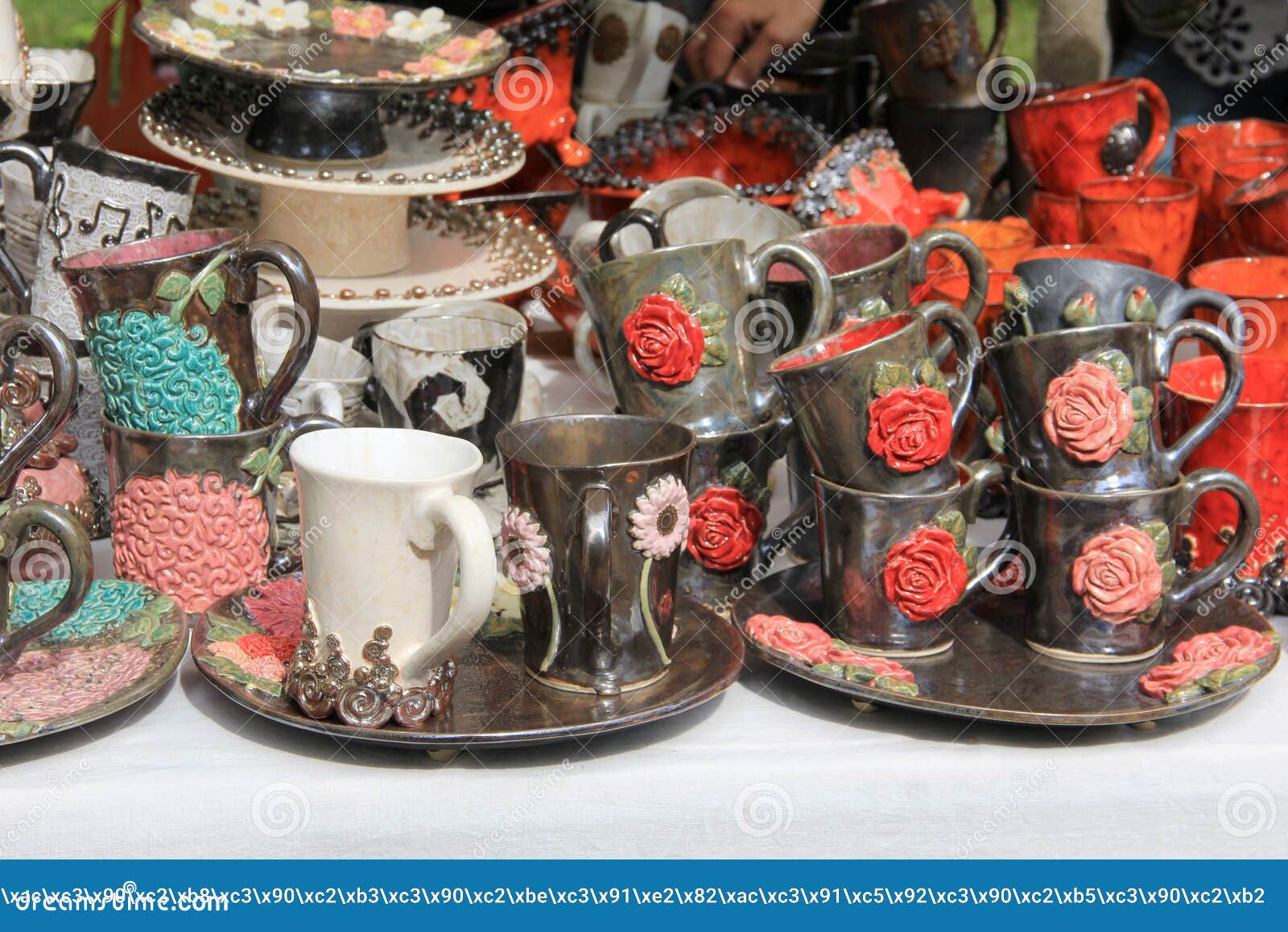 Homemade cups one stock photo. Image of china, crafting - 153901808