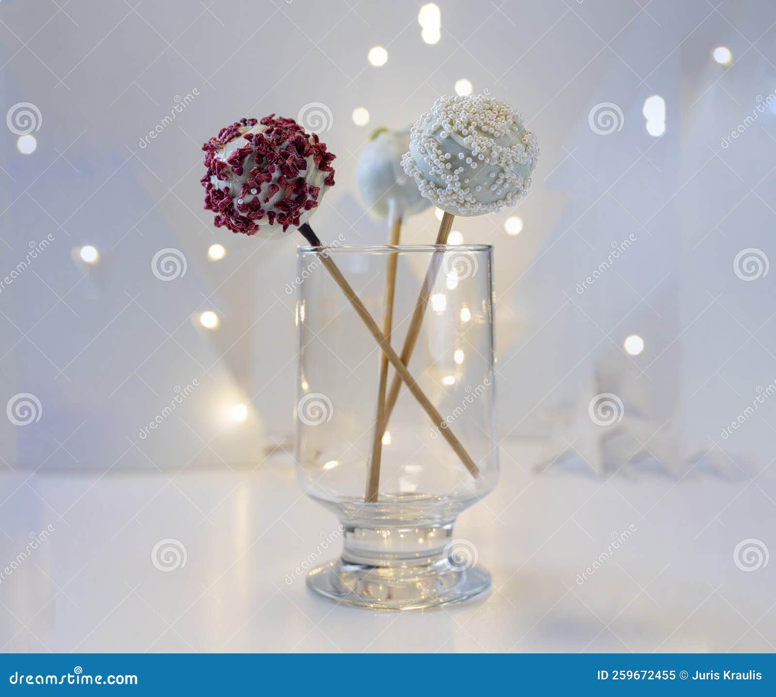 Homemade Decorated Cake Pops Candy Sticks Stock Image - Image of cream ...