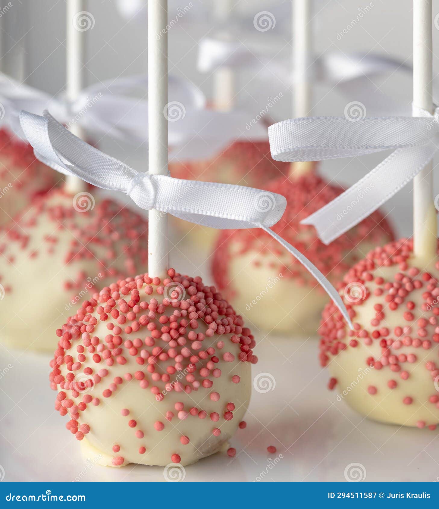 Homemade Decorated Cake Pops Candy Sticks Stock Image - Image of pops ...