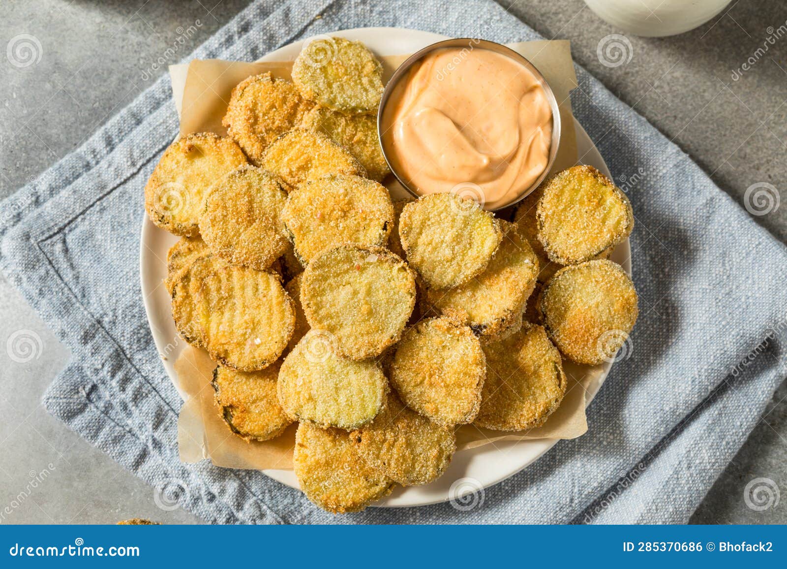 Homemade Deep Fried Pickles Stock Photo - Image of crispy, fried: 285370686
