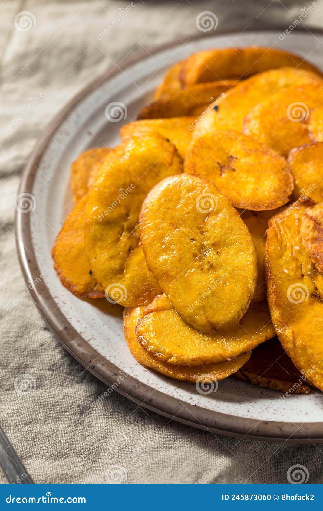 Homemade Deep Fried Plantains Stock Photo - Image of traditional, dish ...