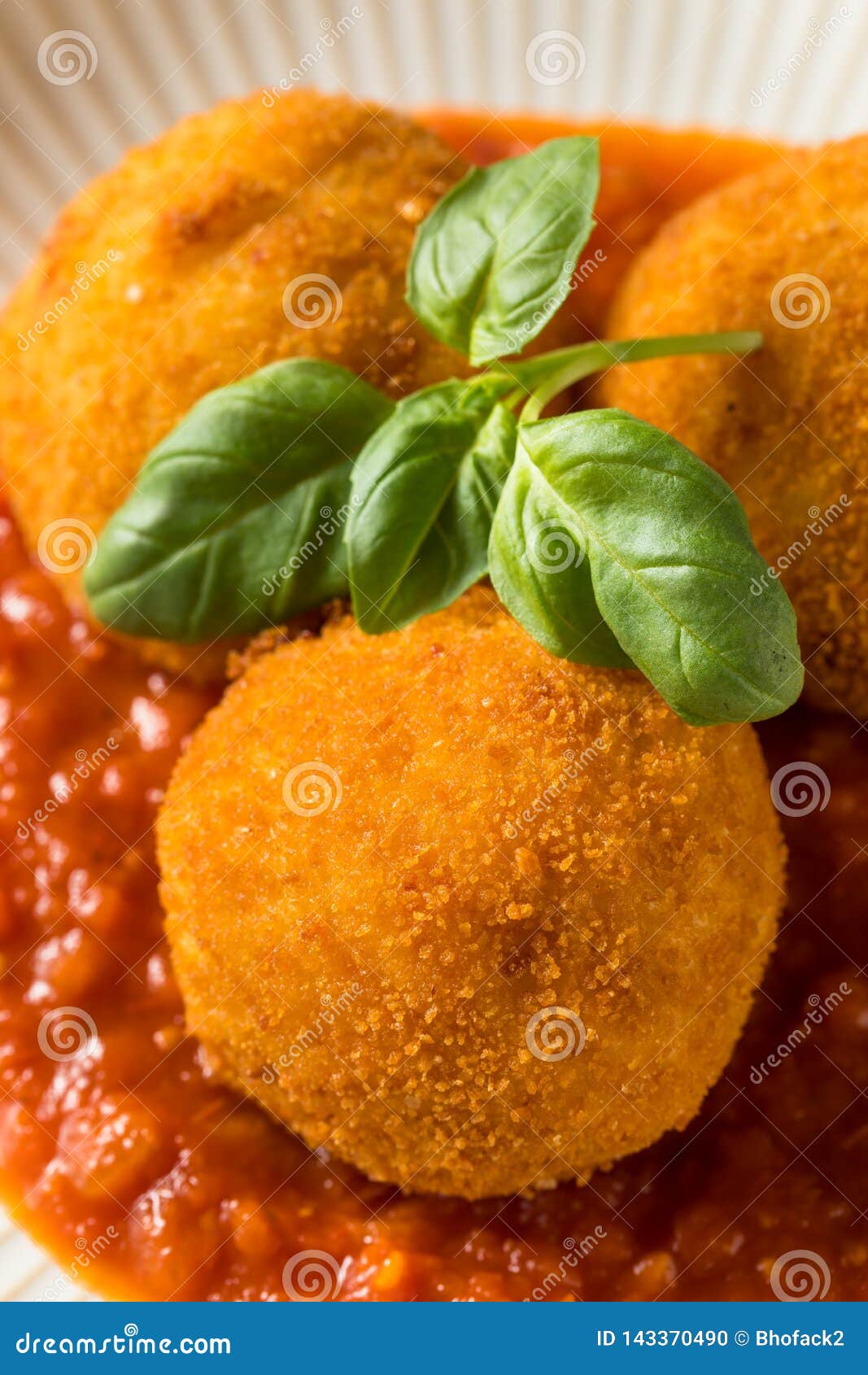 Homemade Deep Fried Risotto Arancini Stock Photo - Image of croquette ...