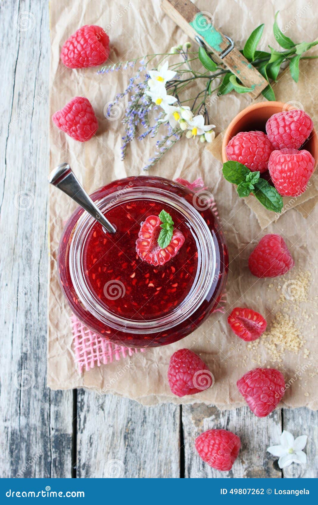 Homemade Delicious Raspberry Jam Stock Photo - Image of spoon, eating ...