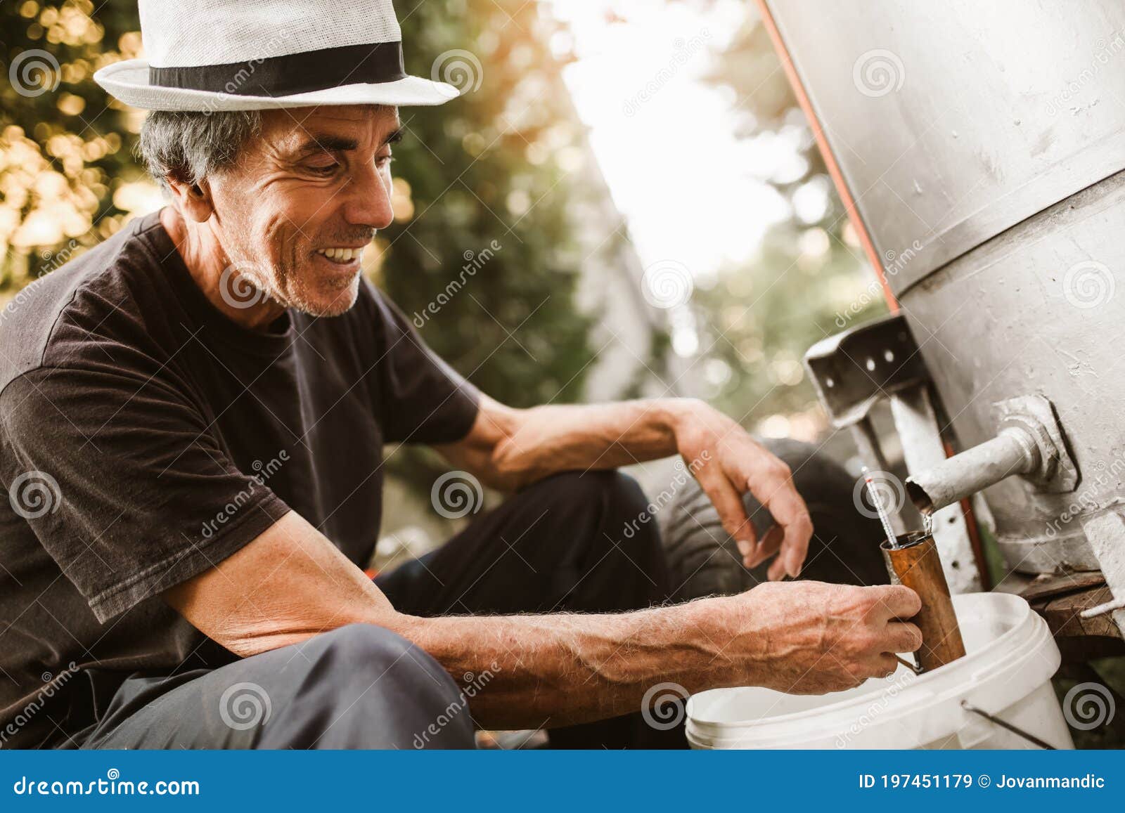 Homemade Distillery for Making Brandy Stock Image - Image of beverage ...