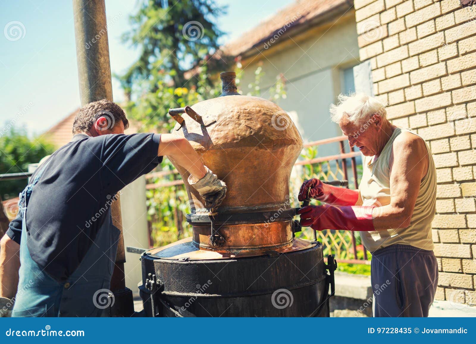 Homemade Distillery for Making Brandy Stock Image - Image of making ...