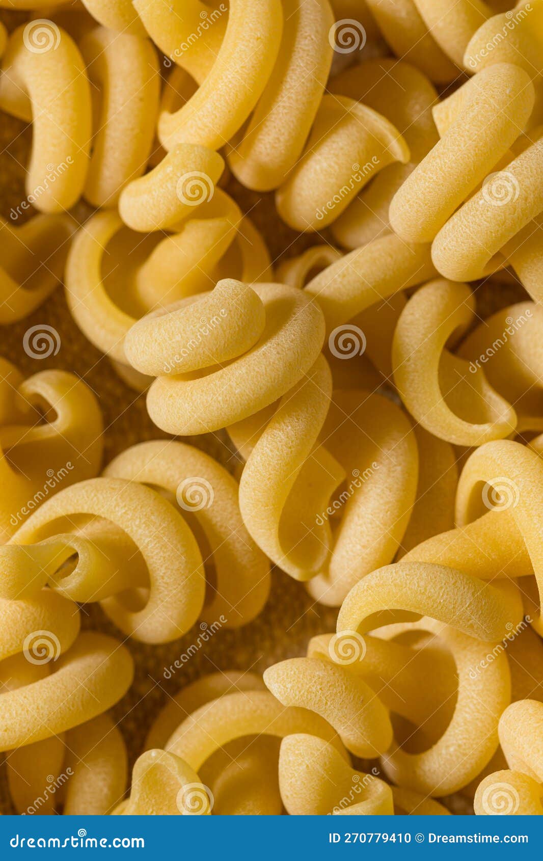 Homemade Dry Trottole Pasta Stock Photo - Image of organic, pasta ...