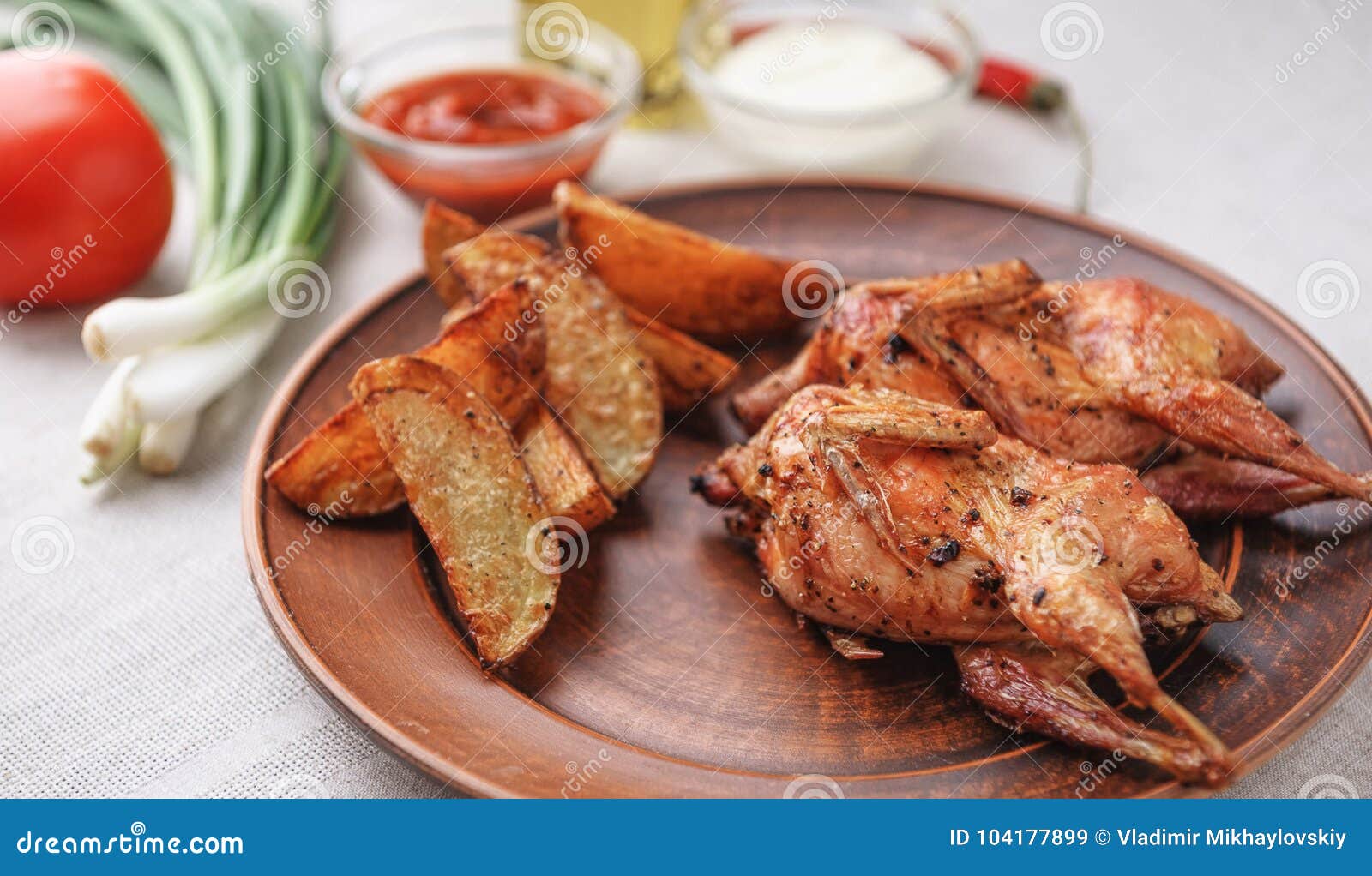 Homemade Eco-friendly Cooked Quail Stock Image - Image of fried, plate ...