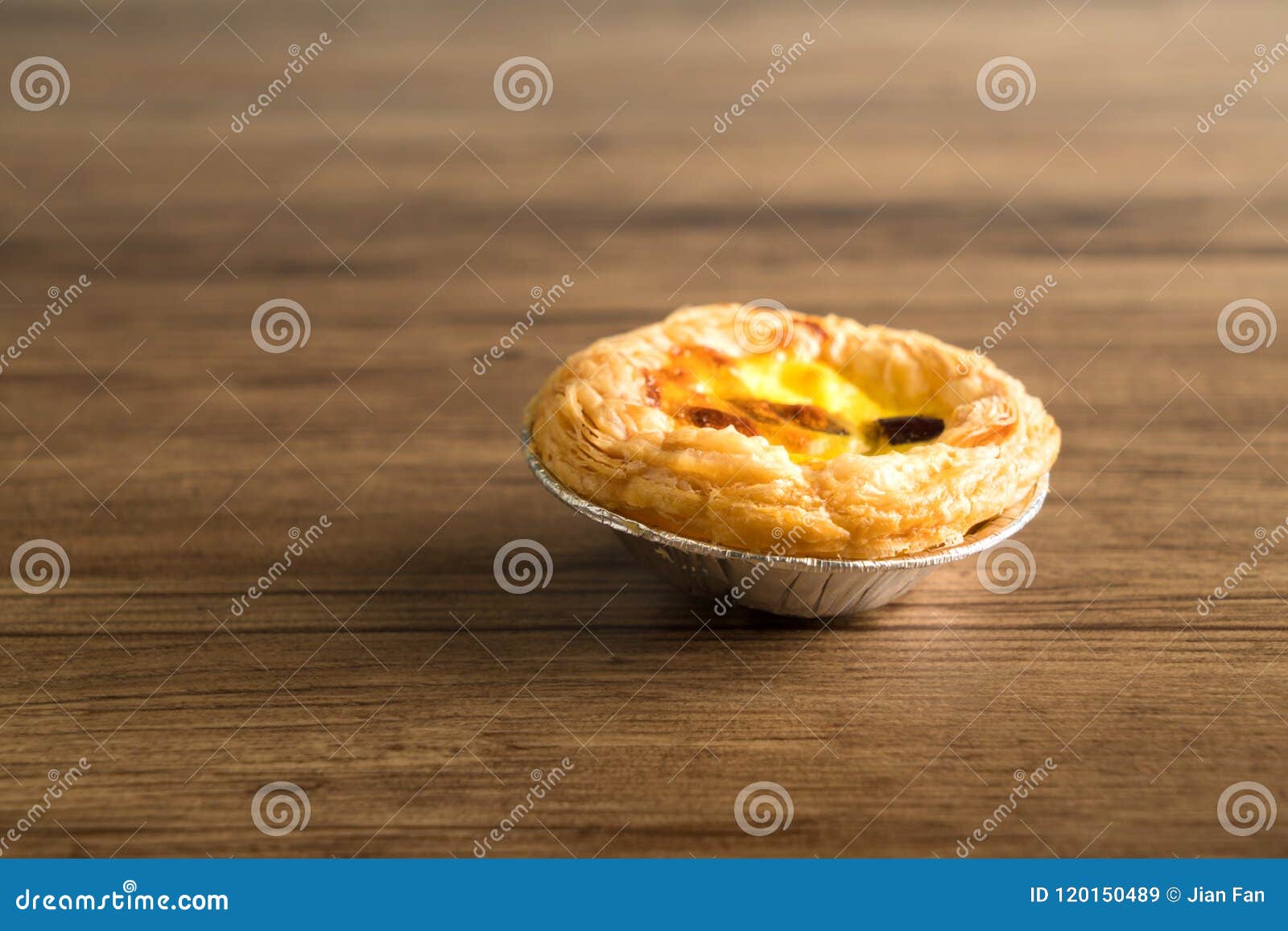 Egg Tart with White Background Stock Image - Image of creamy, bake ...