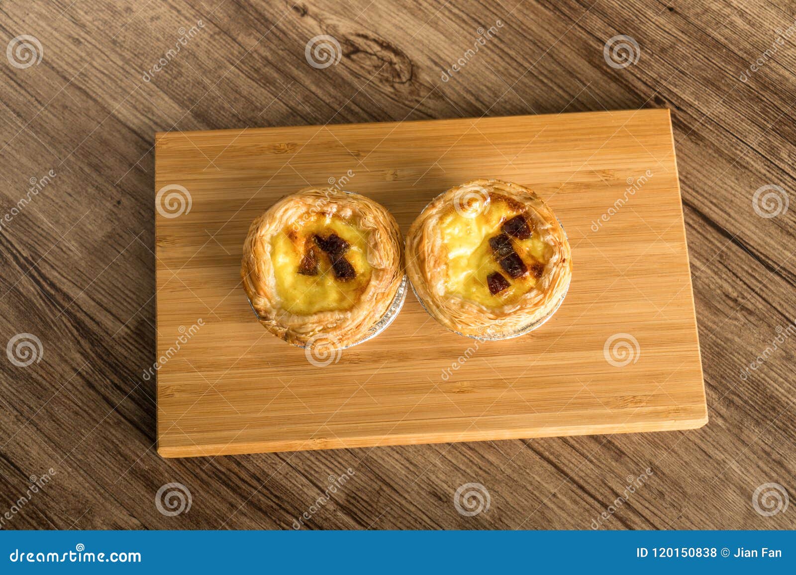 Egg Tart with White Background Stock Photo - Image of ingredient ...