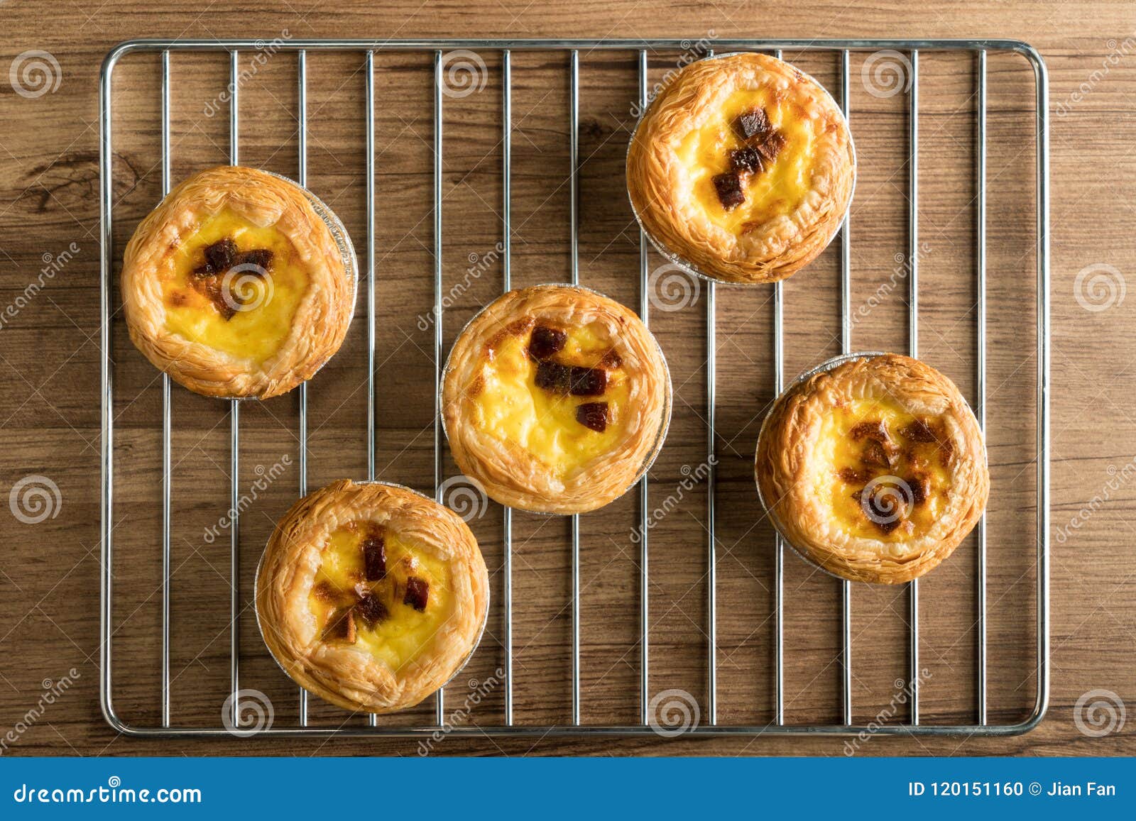 Egg Tart with White Background Stock Photo - Image of gourmet, cooking ...