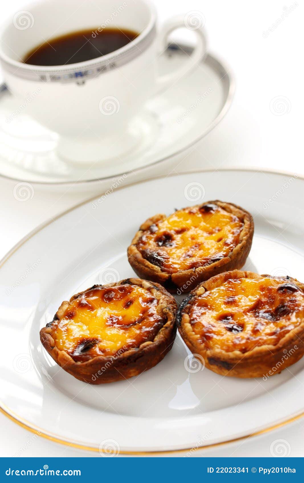 Homemade Egg Tart and Coffee Stock Image - Image of nata, custard: 22023341