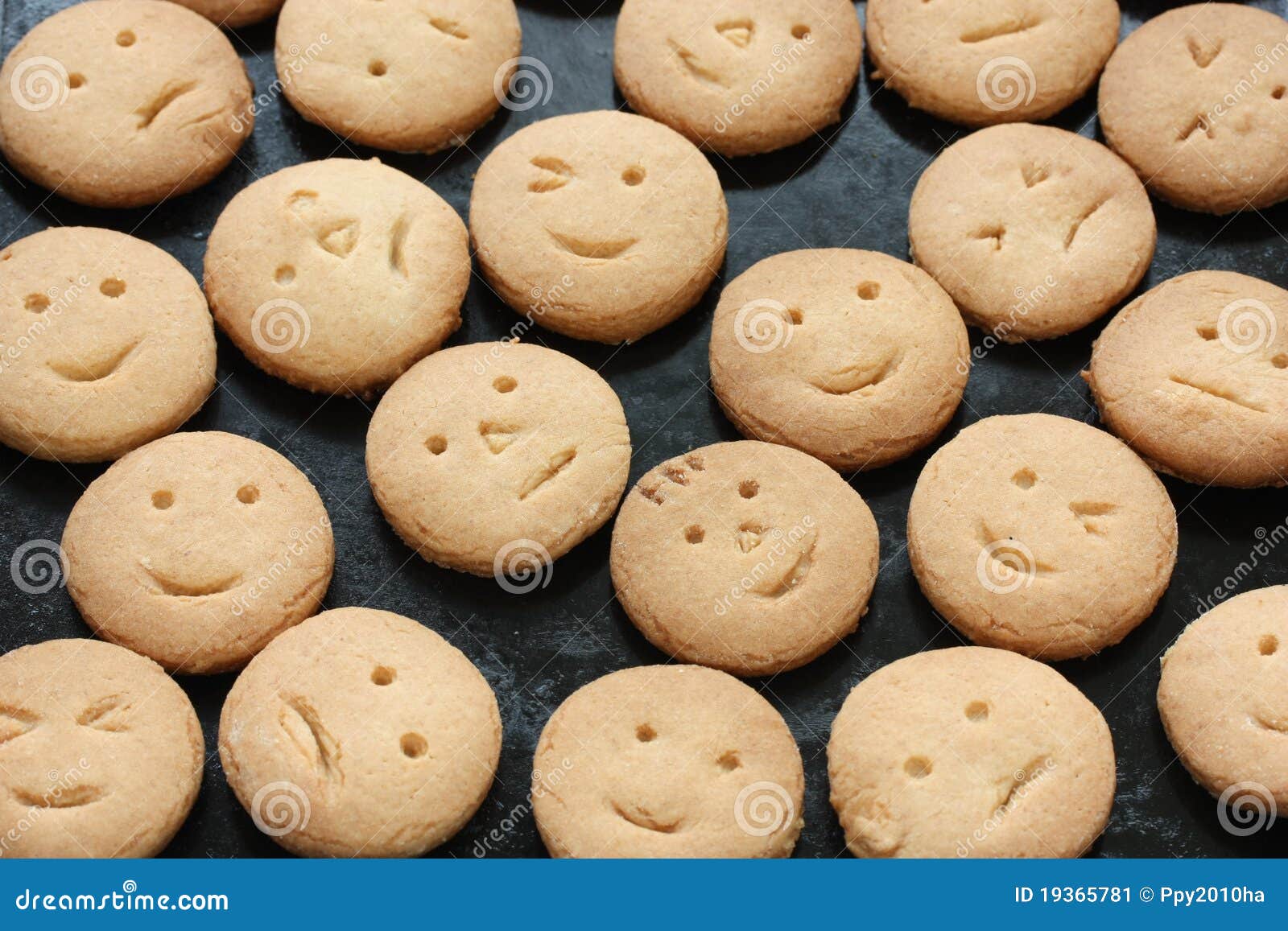 Homemade face cookies stock image. Image of break, face - 19365781
