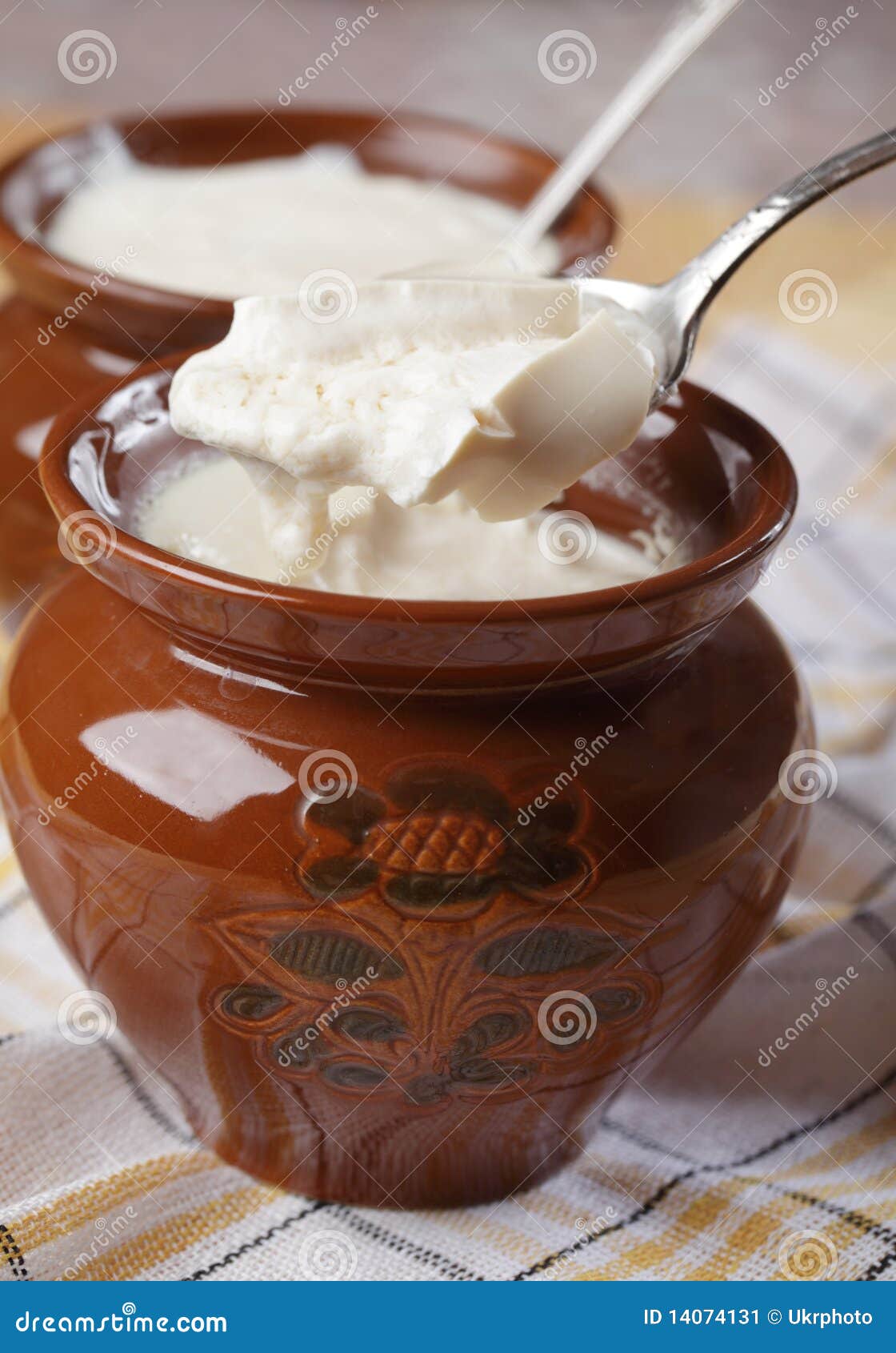 Homemade fermented milk stock image. Image of foods, rustic - 14074131