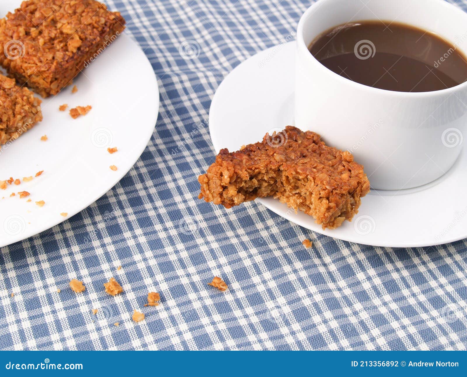 Homemade flapjack biscuits stock photo. Image of baked - 213356892