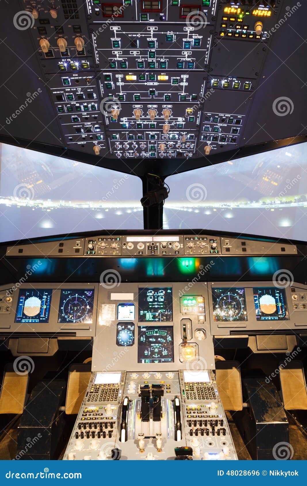 Homemade Flight Simulator Cockpit Stock Photo - Image of machine ...