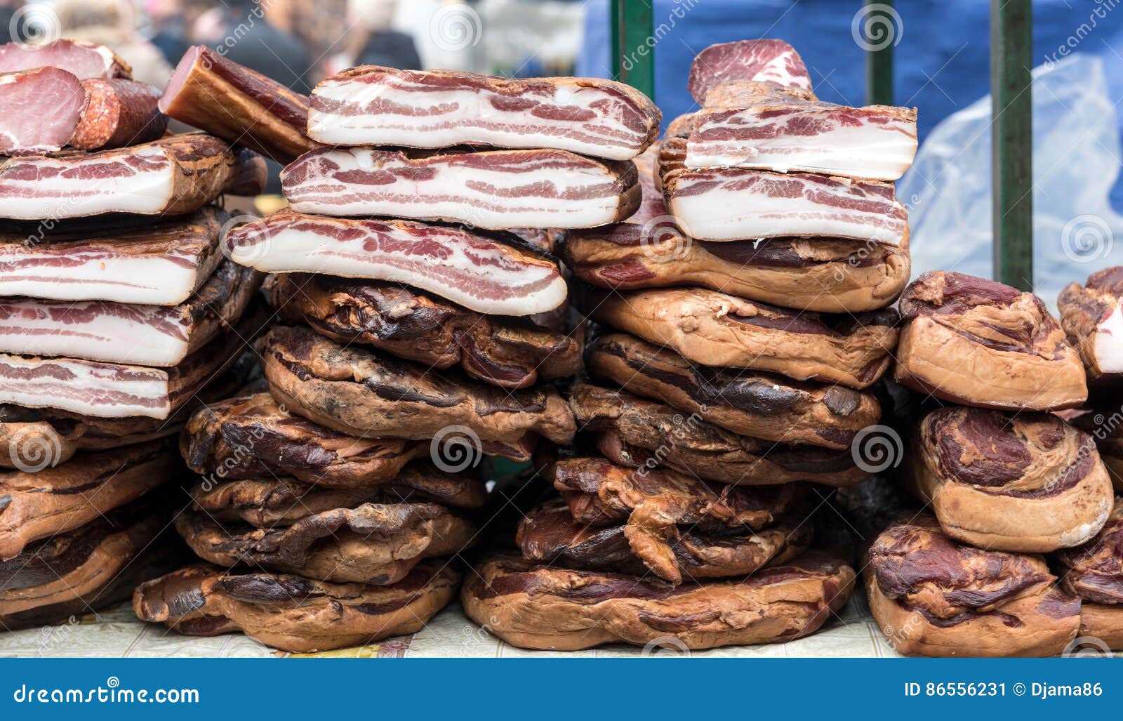 Homemade fresh bacon stock image. Image of gourmet, barbecue - 86556231