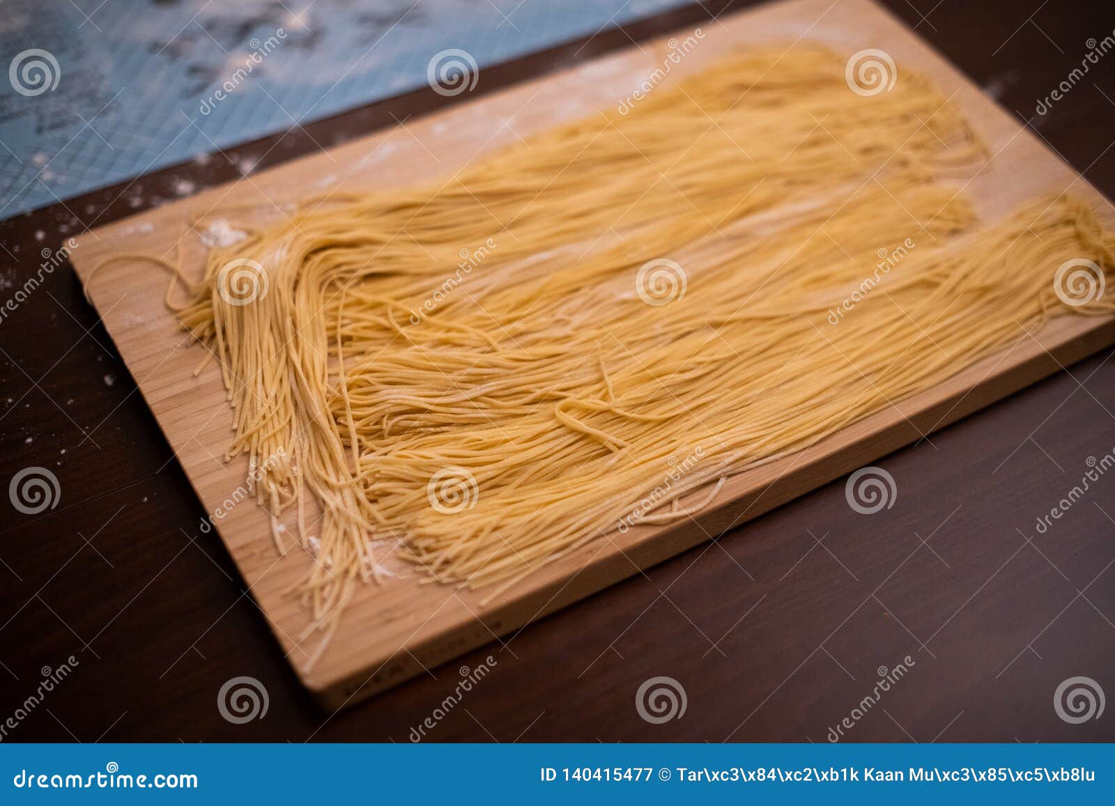 Homemade Fresh Spaghetti Pasta Stock Image - Image of italian, dish ...