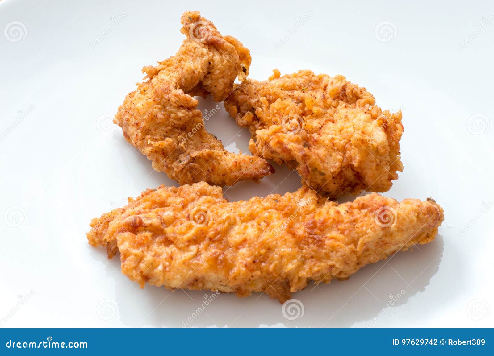 Homemade Fried Chicken Fingers. Stock Photo - Image of chicken, nuggets ...