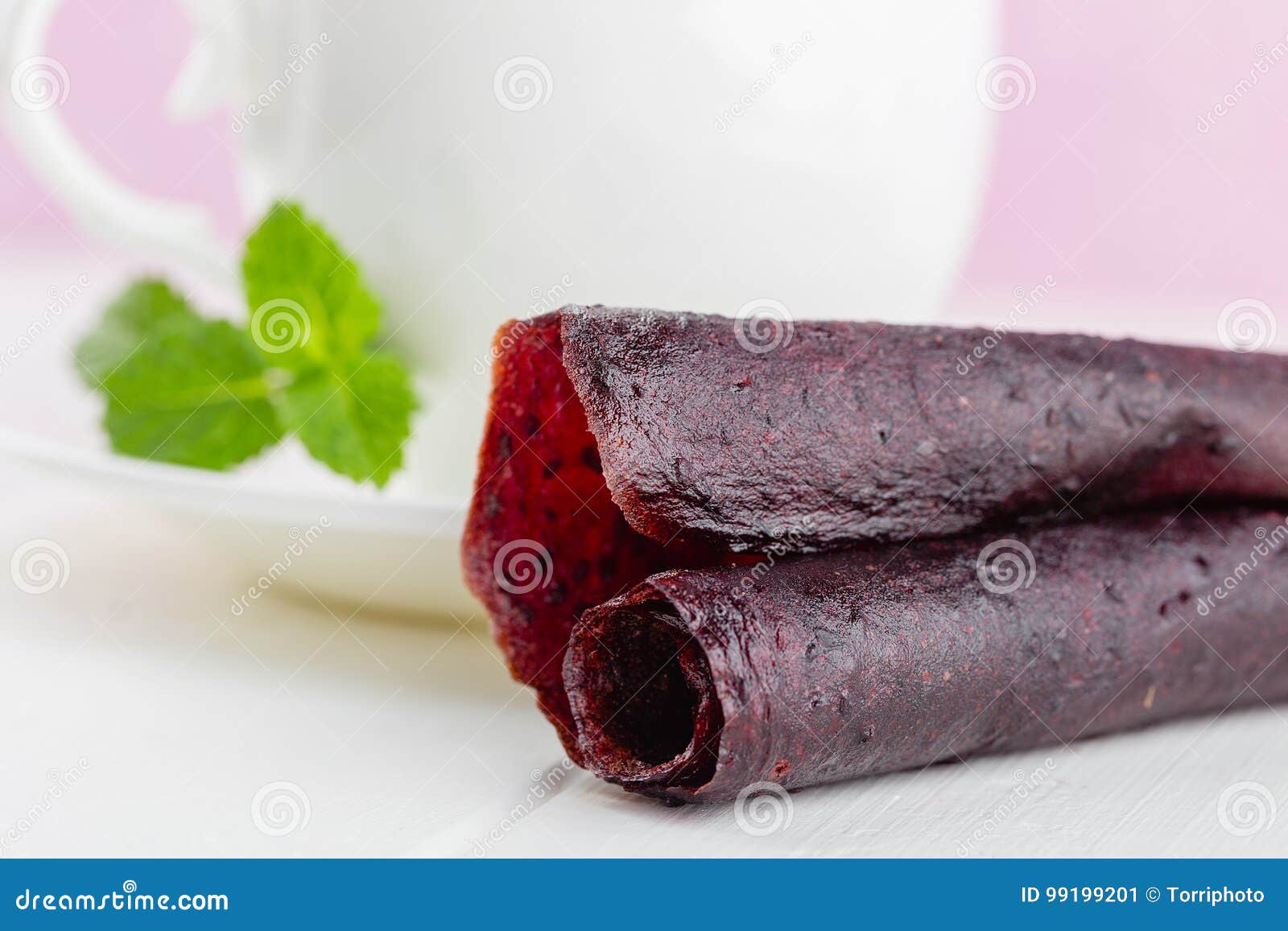 Homemade Fruit Leather of Currant Pastila Stock Image - Image of ...